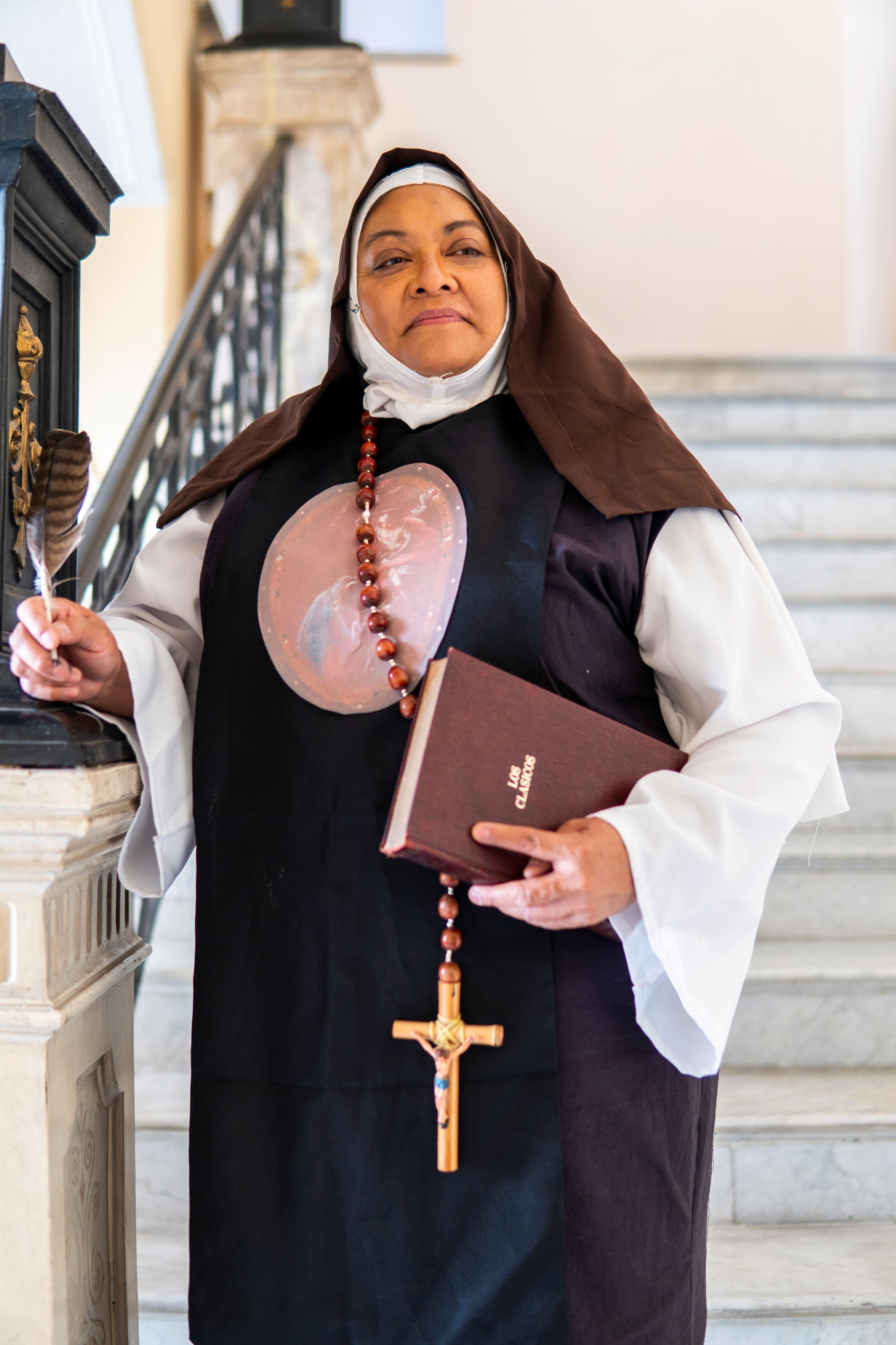 Portrait of Nun Woman with Bible · Free Stock Photo
