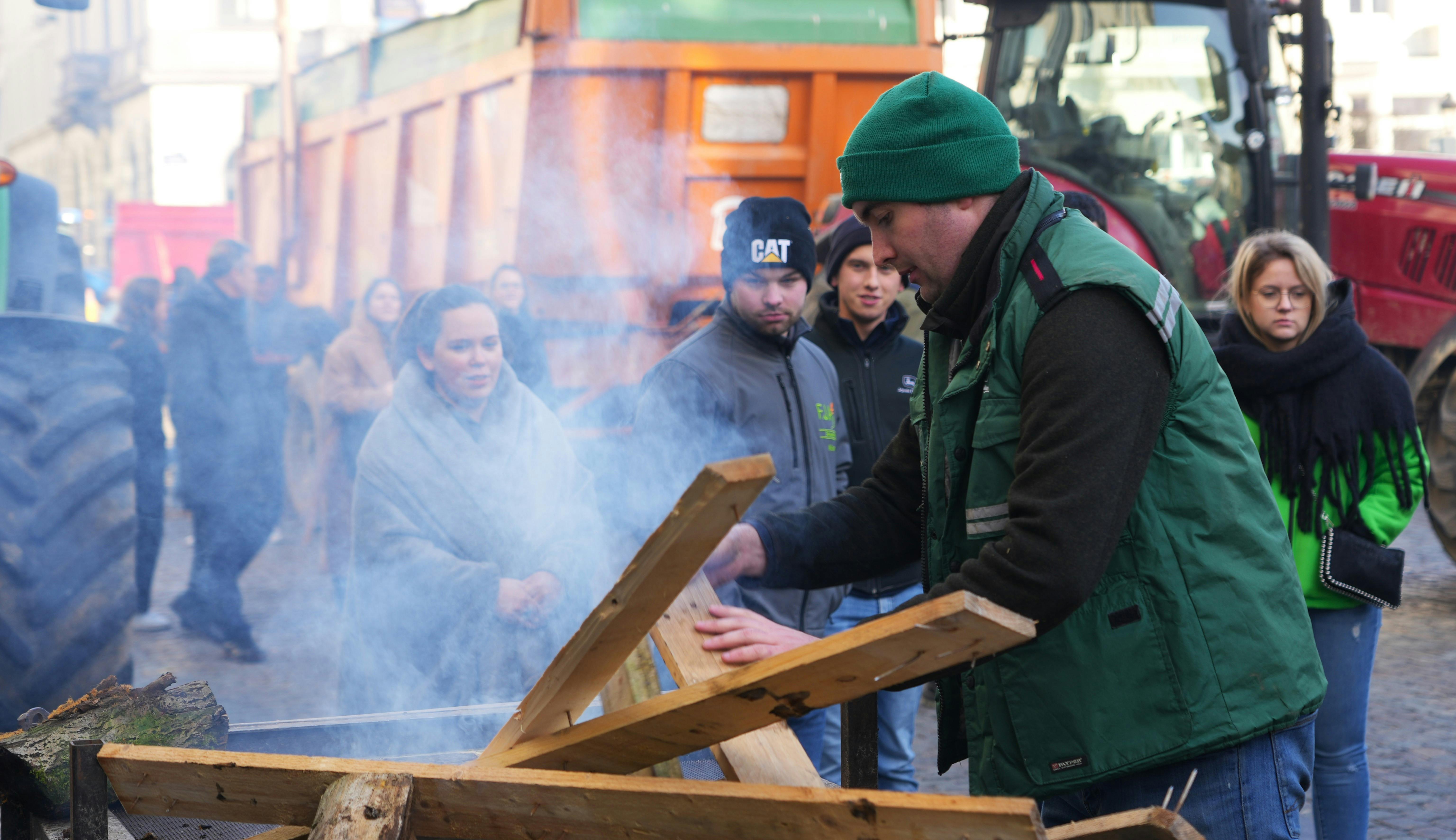 View of People at a Farmers Protest in City · Free Stock Photo