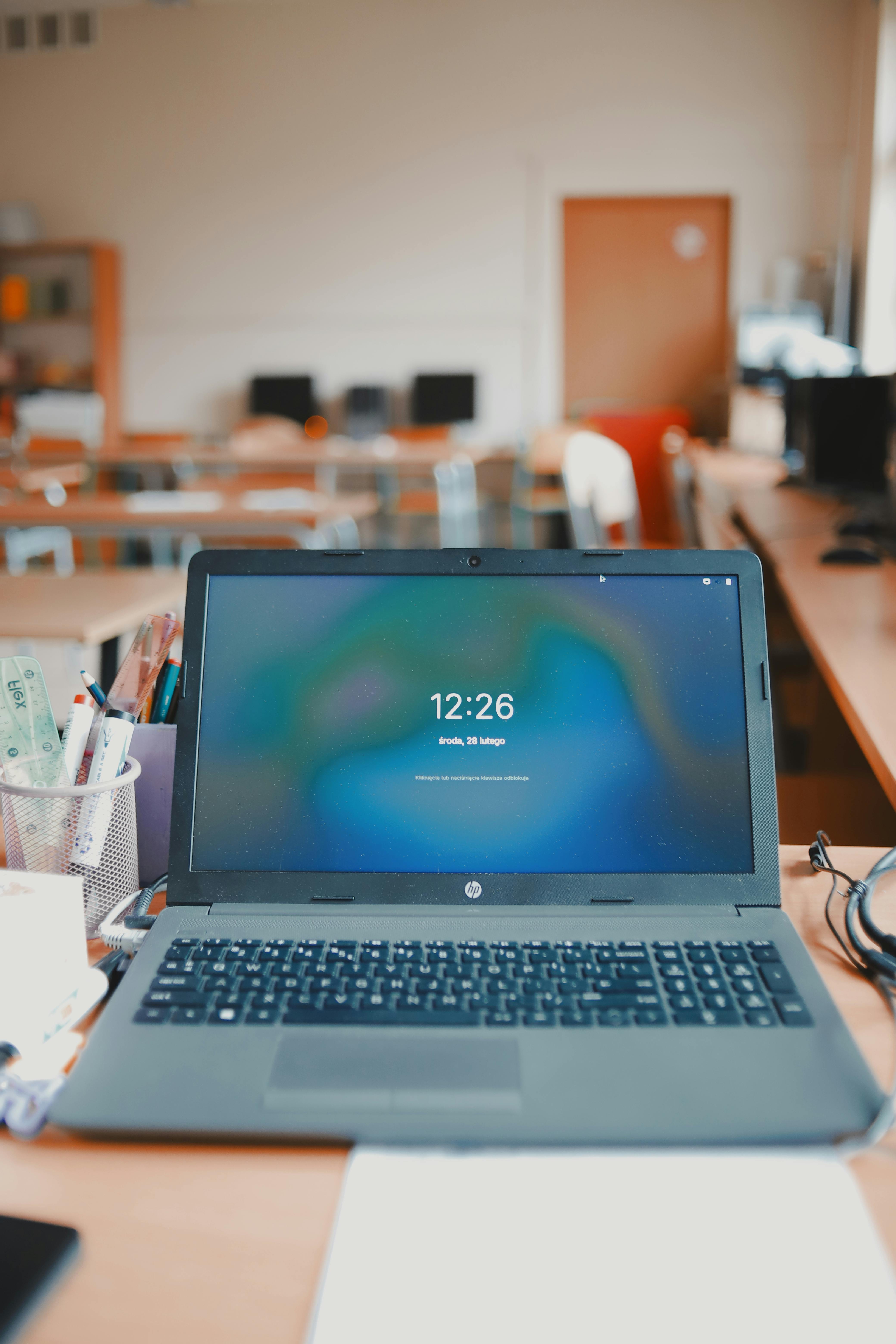 Laptop in a Classroom · Free Stock Photo