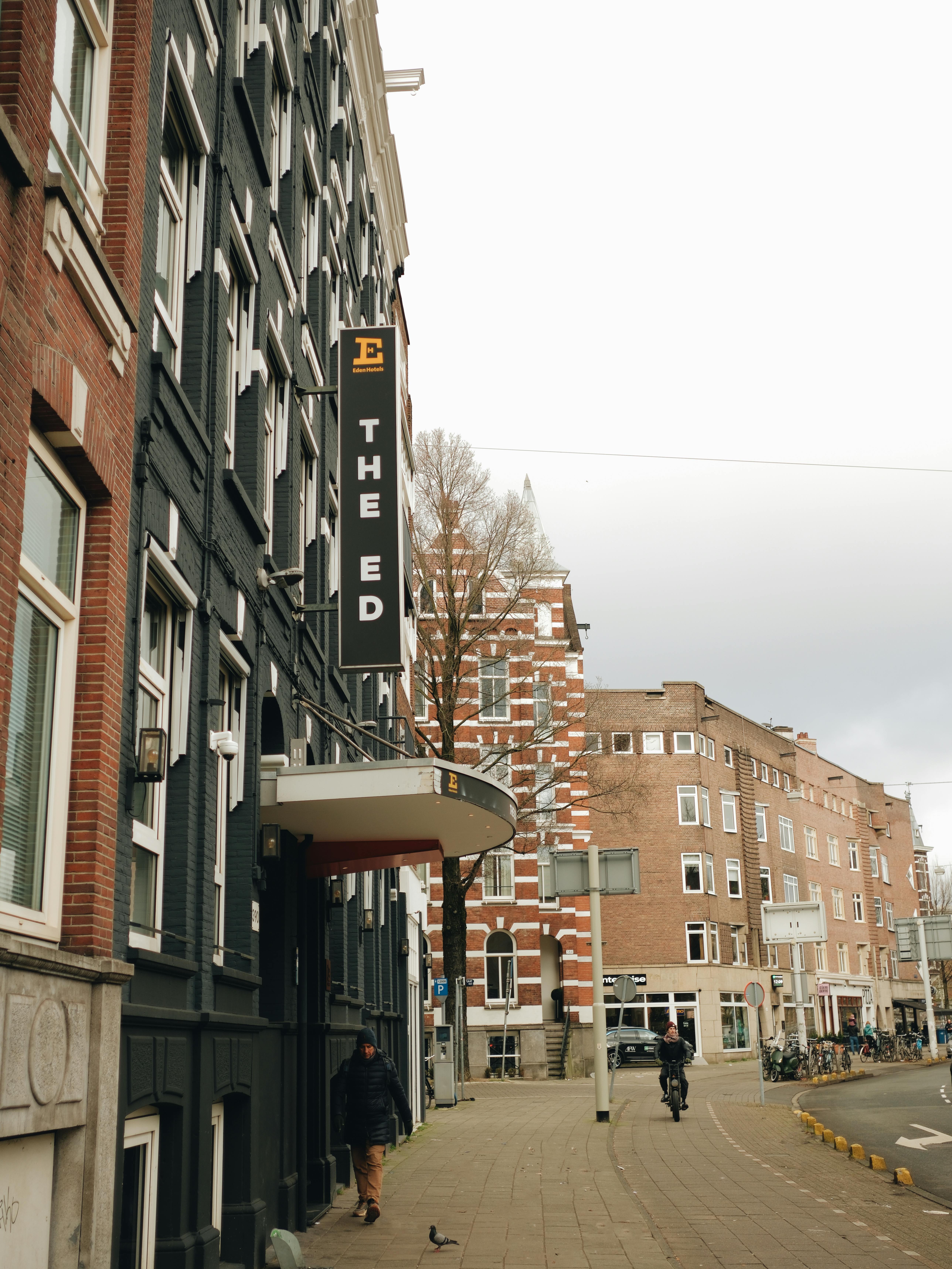 Tenements by the Pavement in Amsterdam · Free Stock Photo