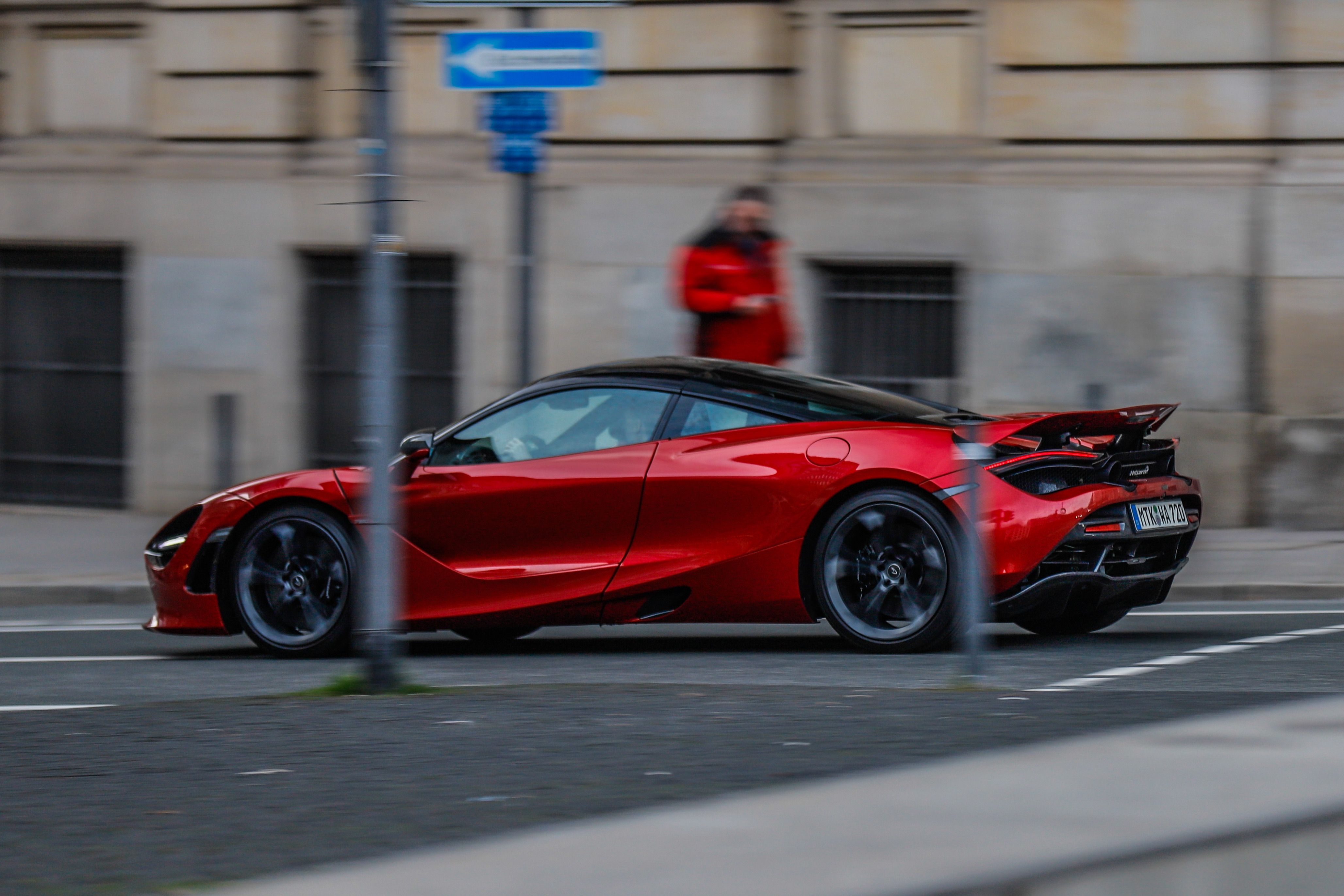 A Red Car on the Move · Free Stock Photo