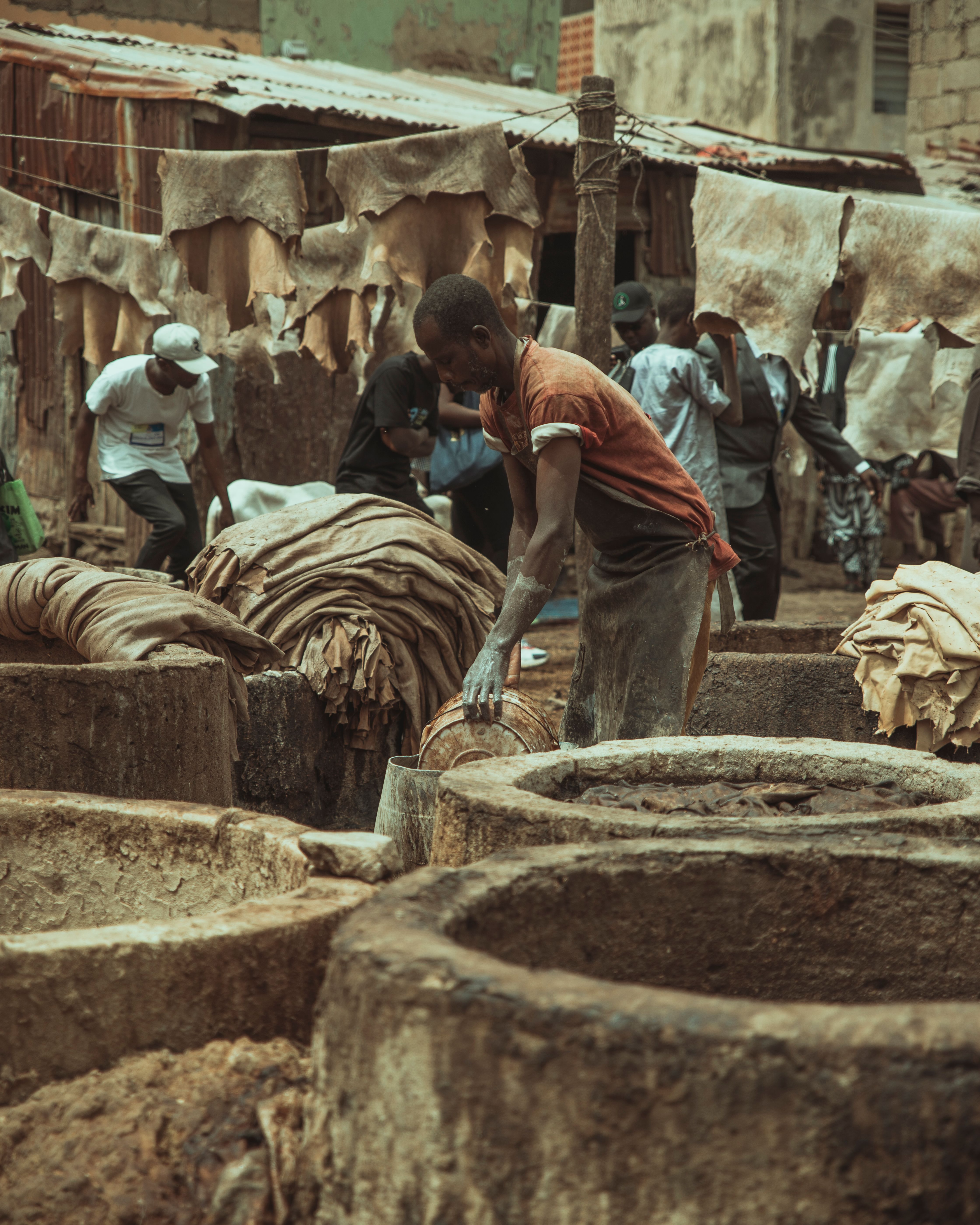 Man Working in Village · Free Stock Photo