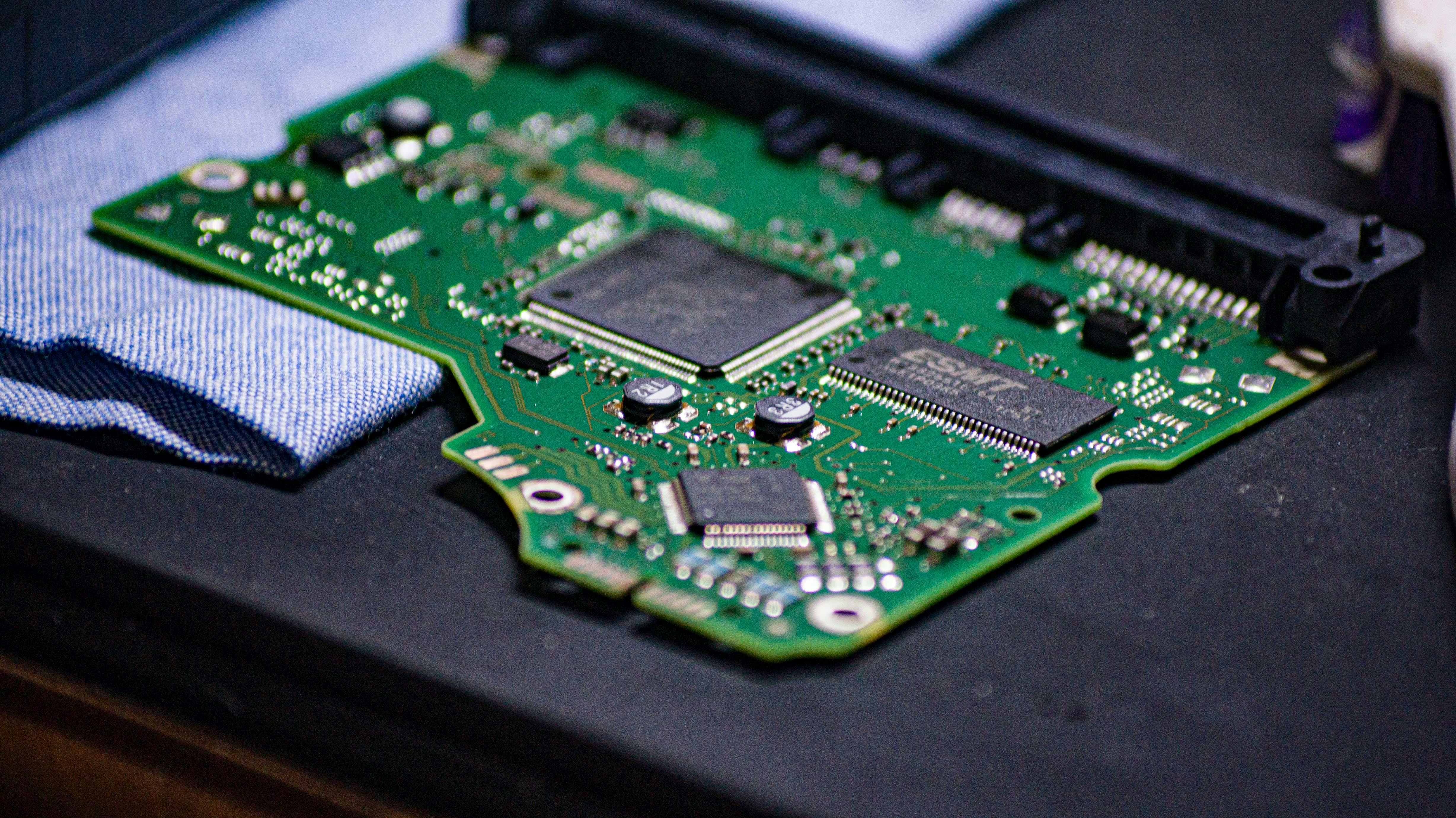 Close-up of Circuit Board · Free Stock Photo