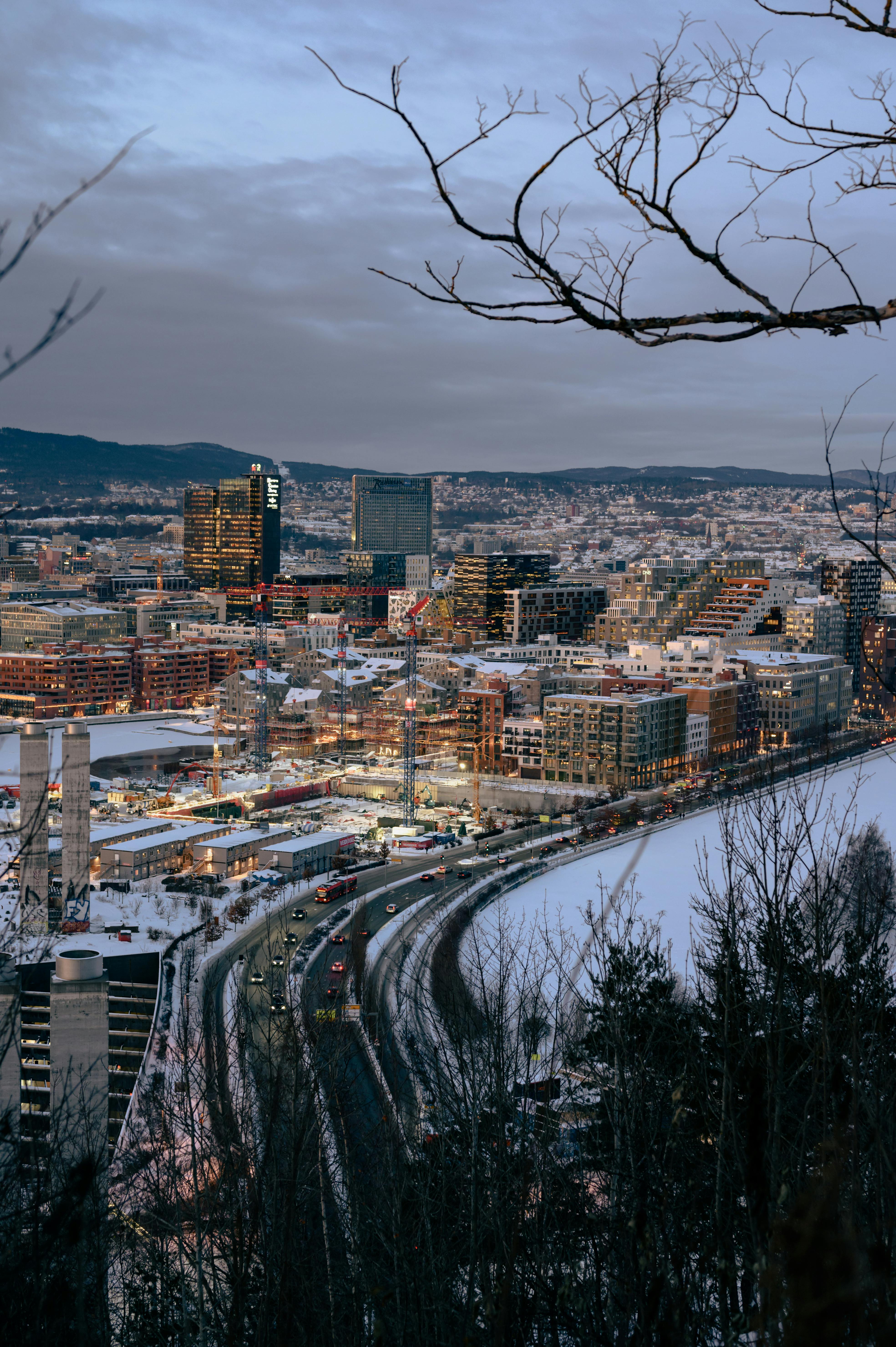 Cityscape of Oslo in Winter · Free Stock Photo