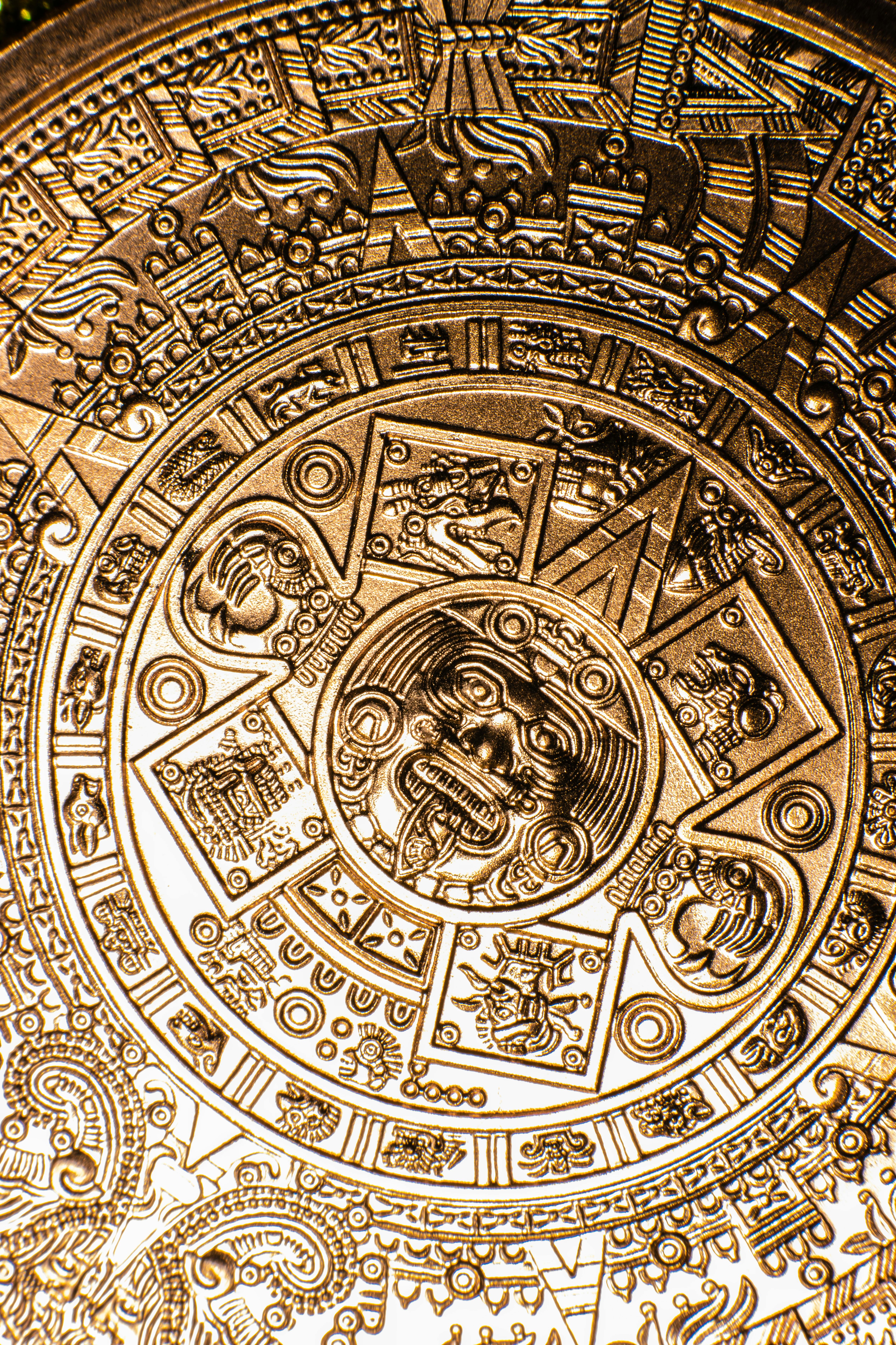 Metal Aztec Calendar · Free Stock Photo