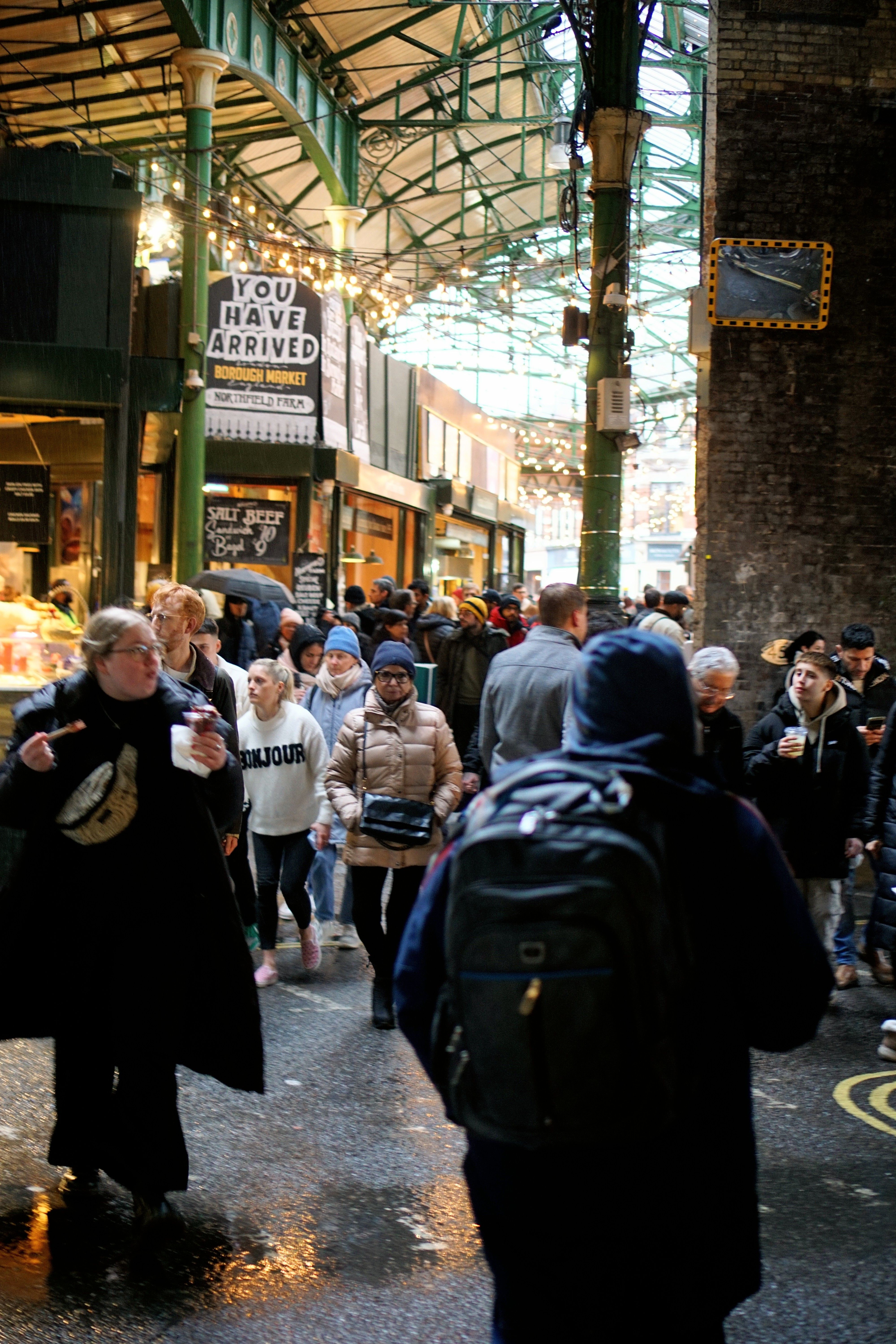 Crowd Walking in Alley in City · Free Stock Photo