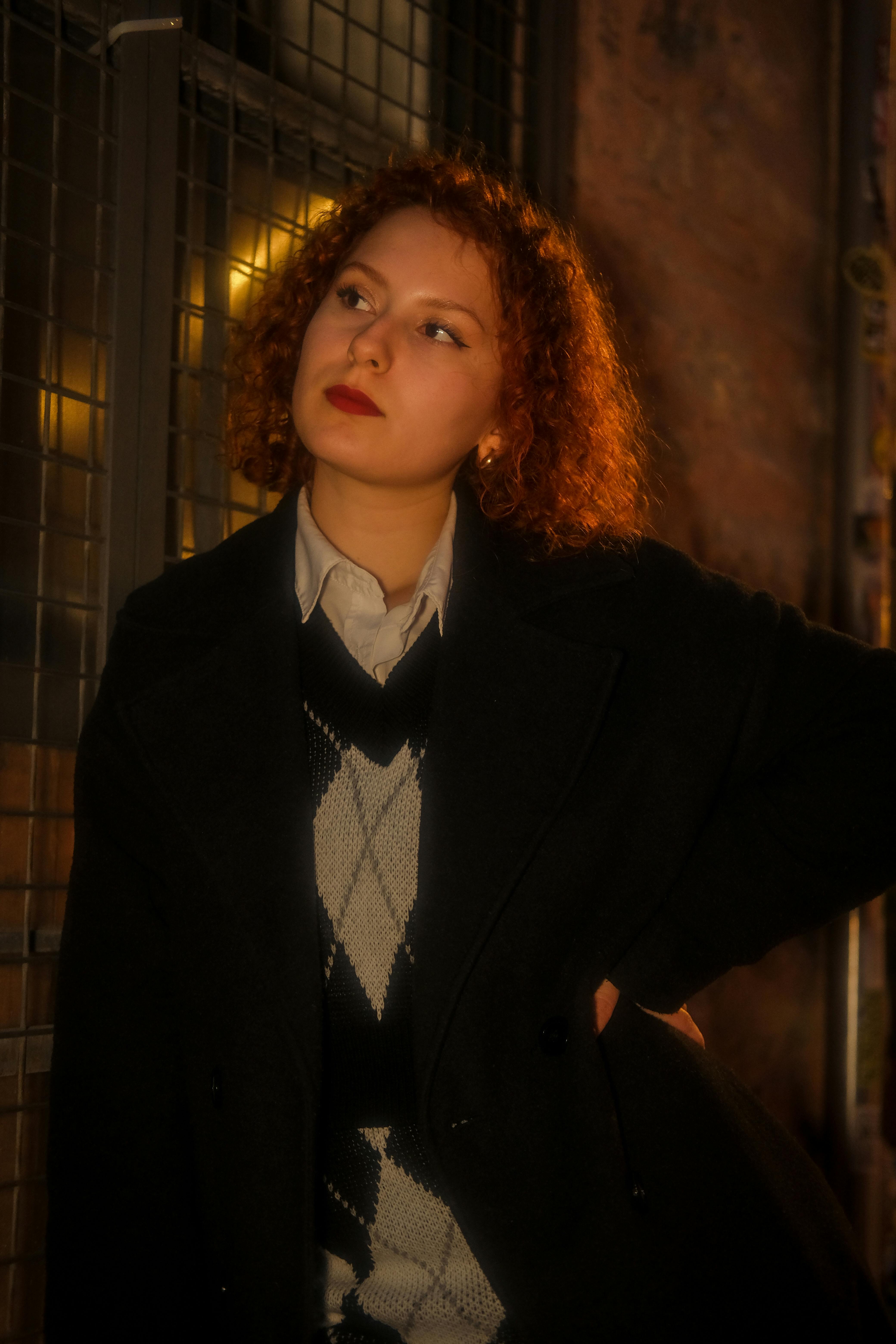 Redhead Model in Blazer · Free Stock Photo