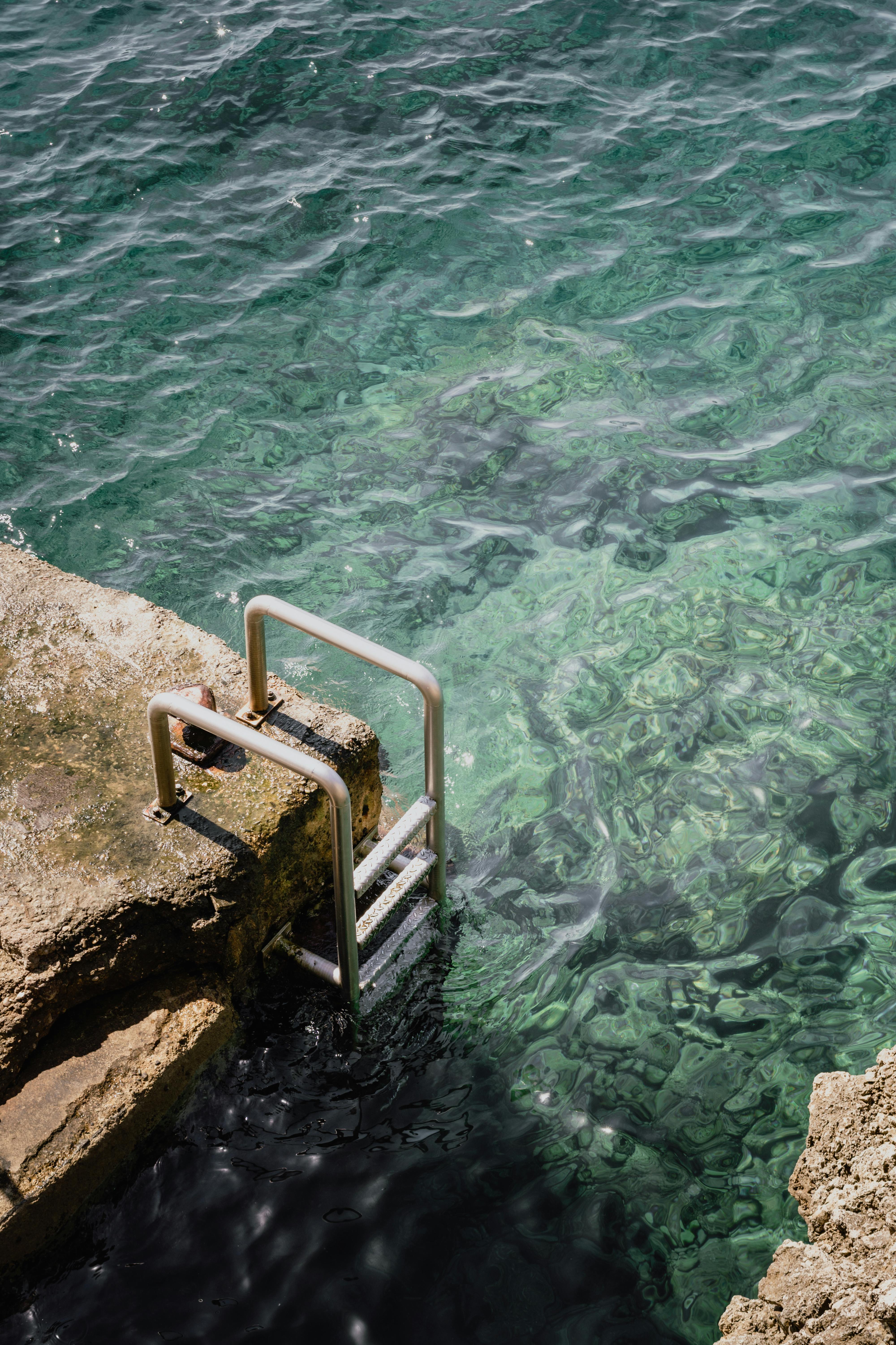 Ladder on Sea Shore · Free Stock Photo