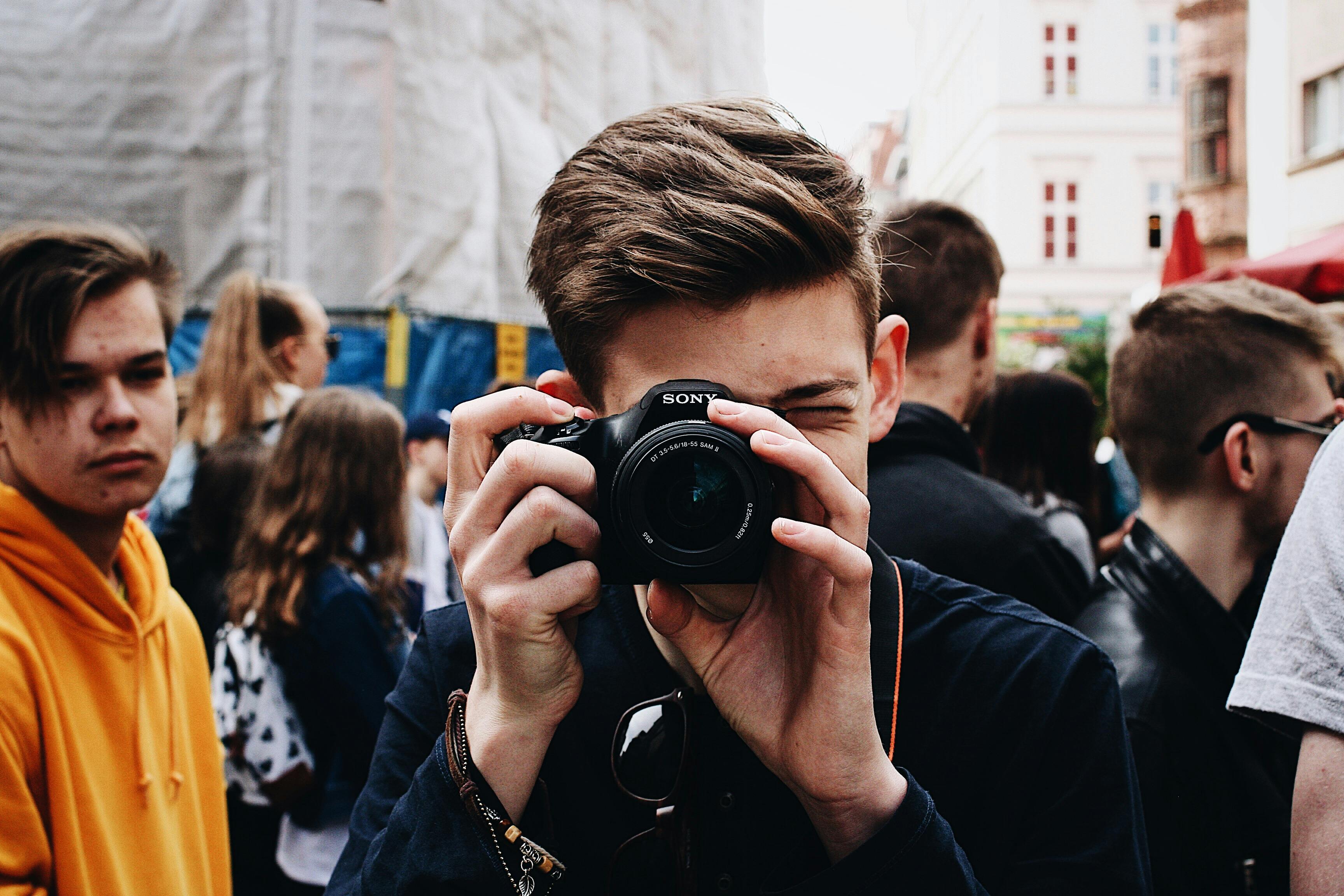Selective Focus of Man's Face · Free Stock Photo