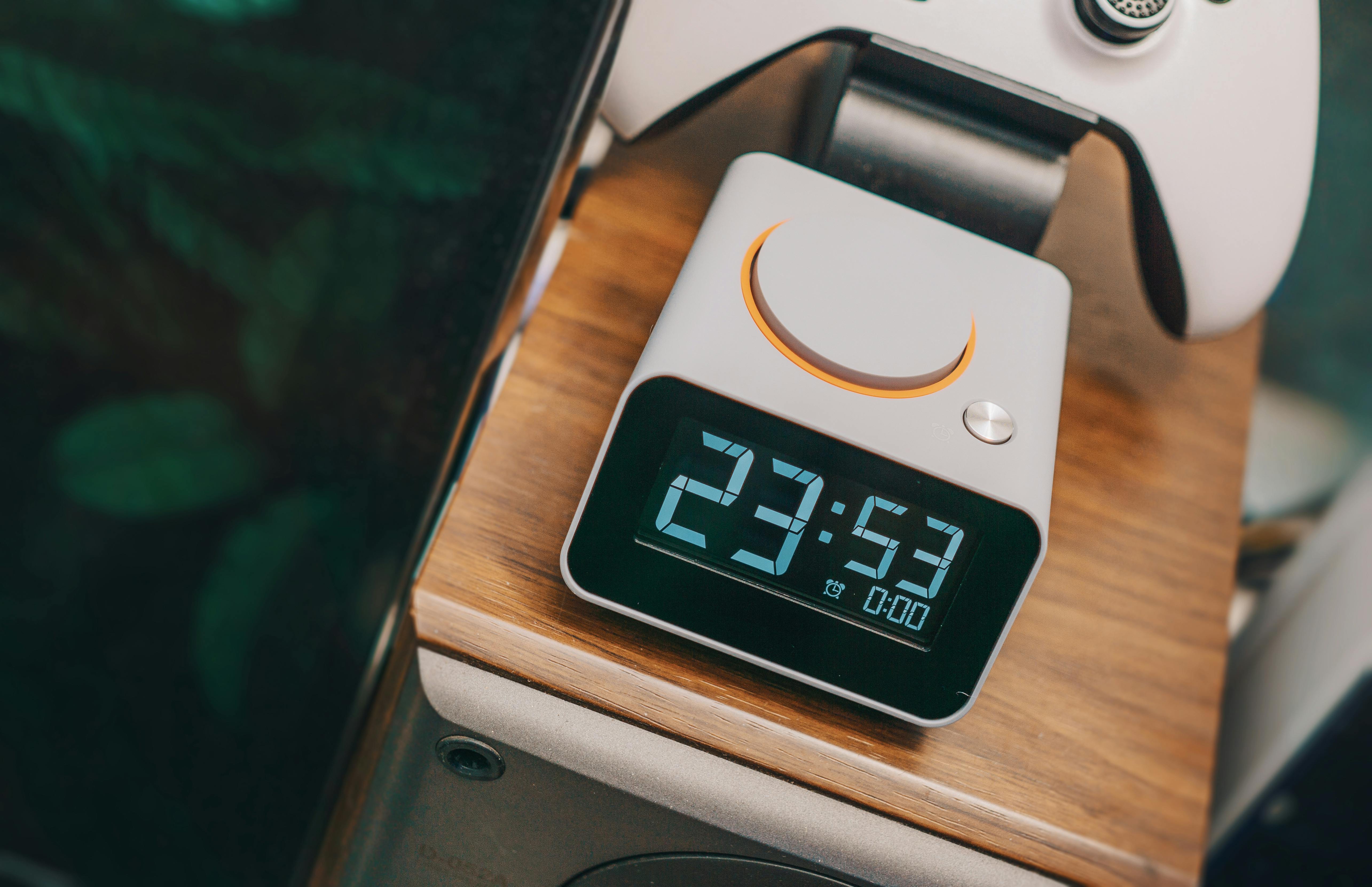 White Digital Desk Clock · Free Stock Photo