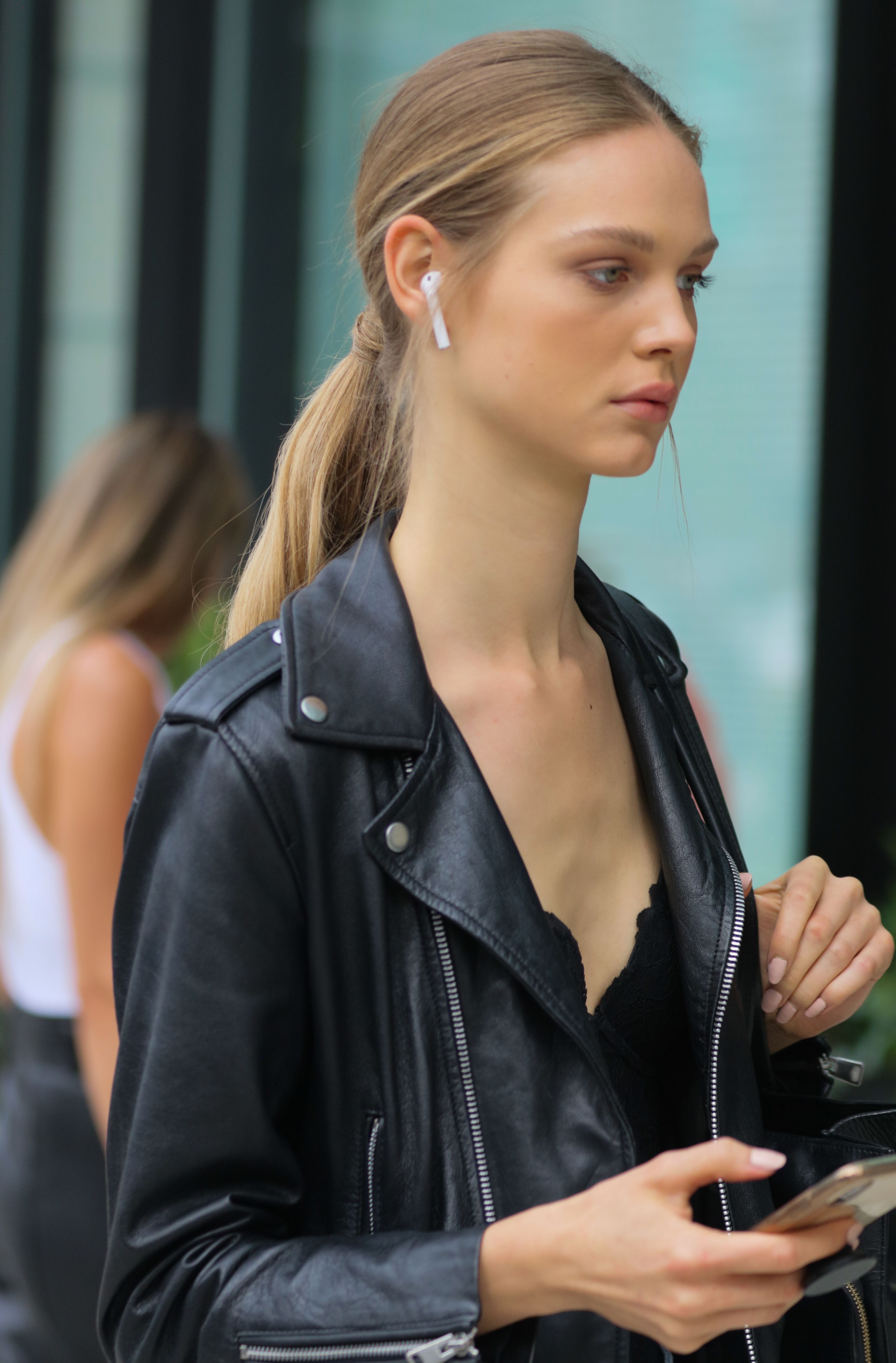 Model in Leather Jacket · Free Stock Photo