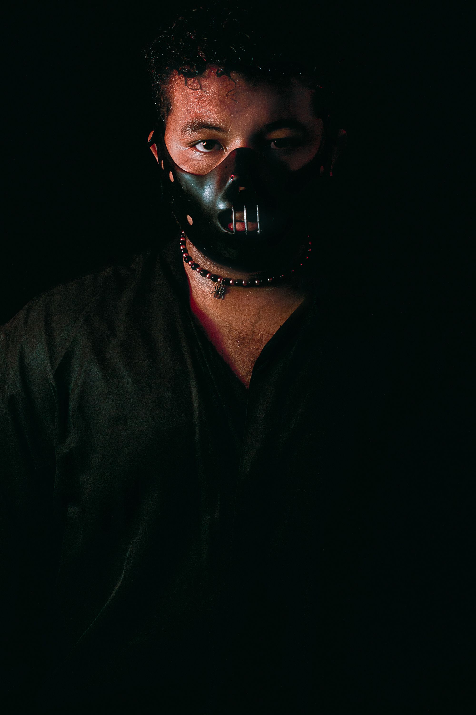 Man Wearing the Hannibal Mask · Free Stock Photo