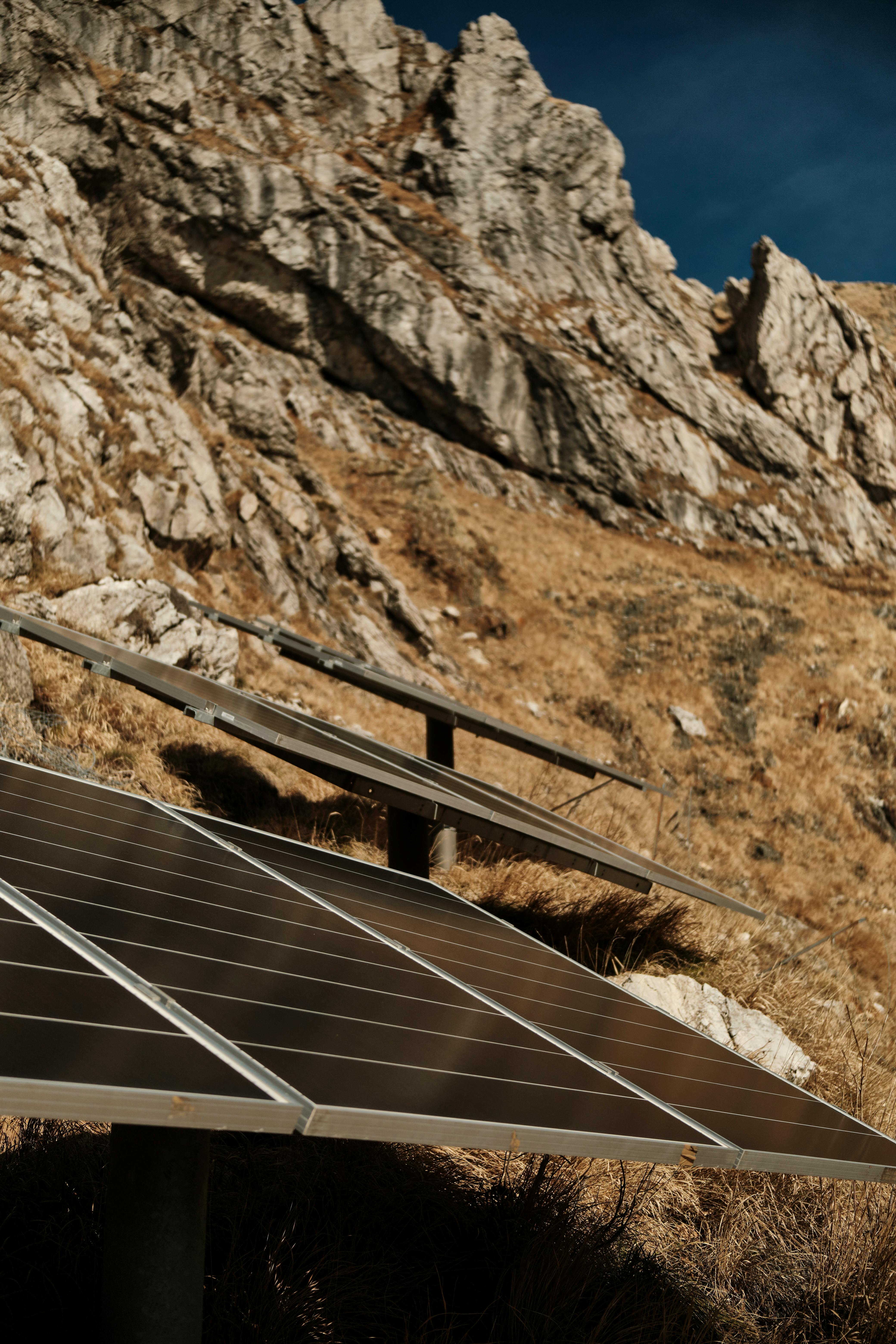 Solar Panels in Mountains · Free Stock Photo