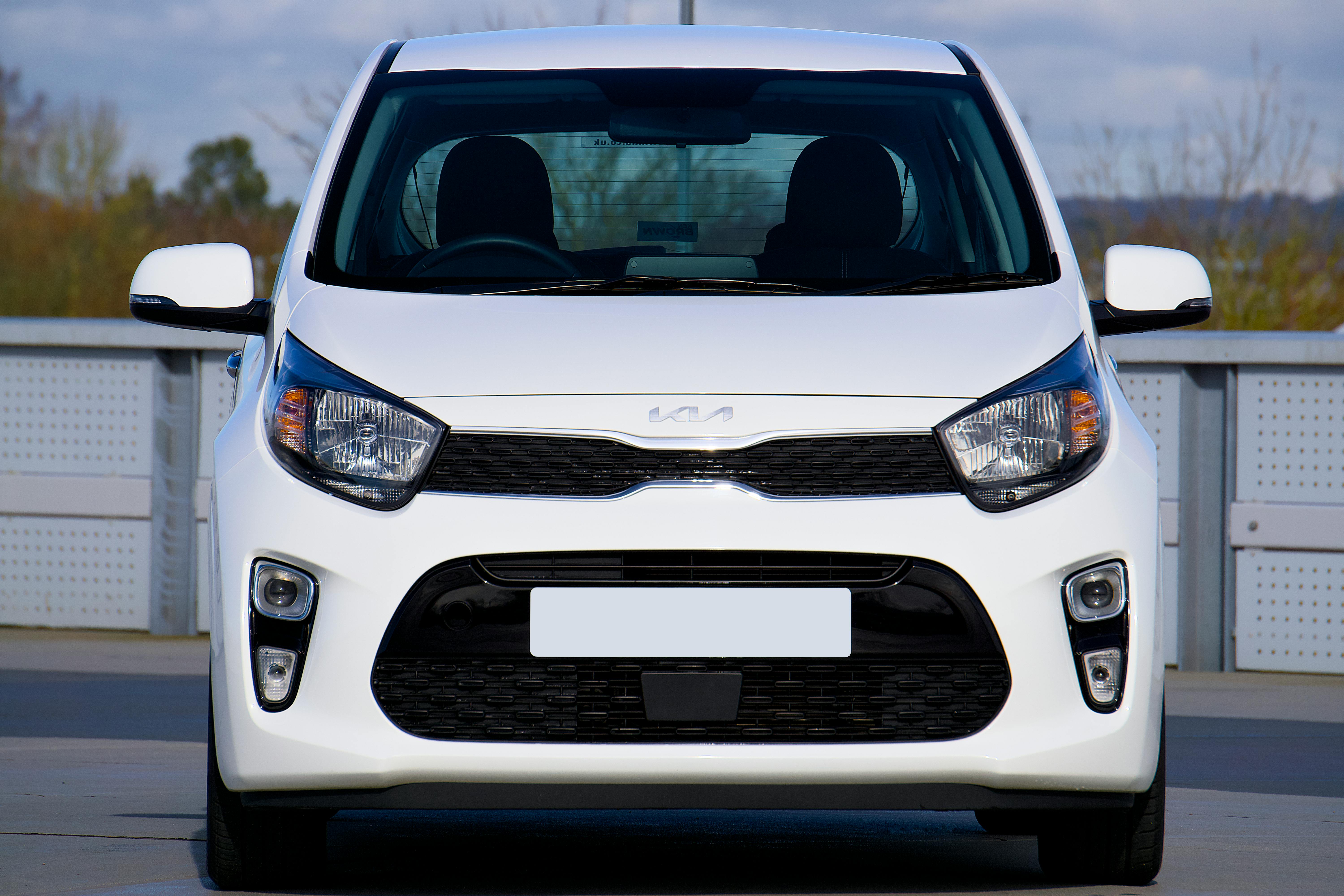White Kia Picanto · Free Stock Photo