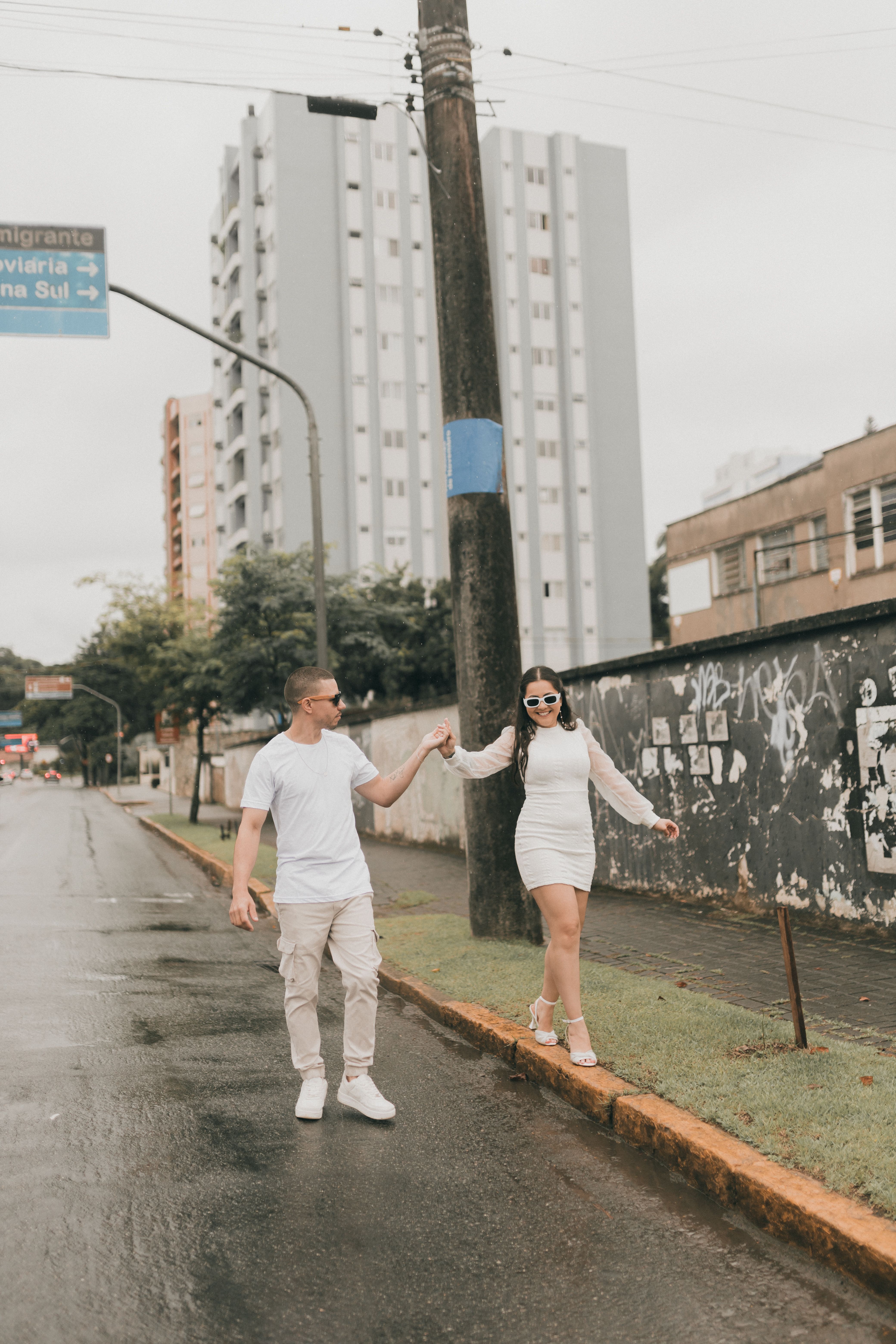 Casual Style Man with Woman in White Mini · Free Stock Photo