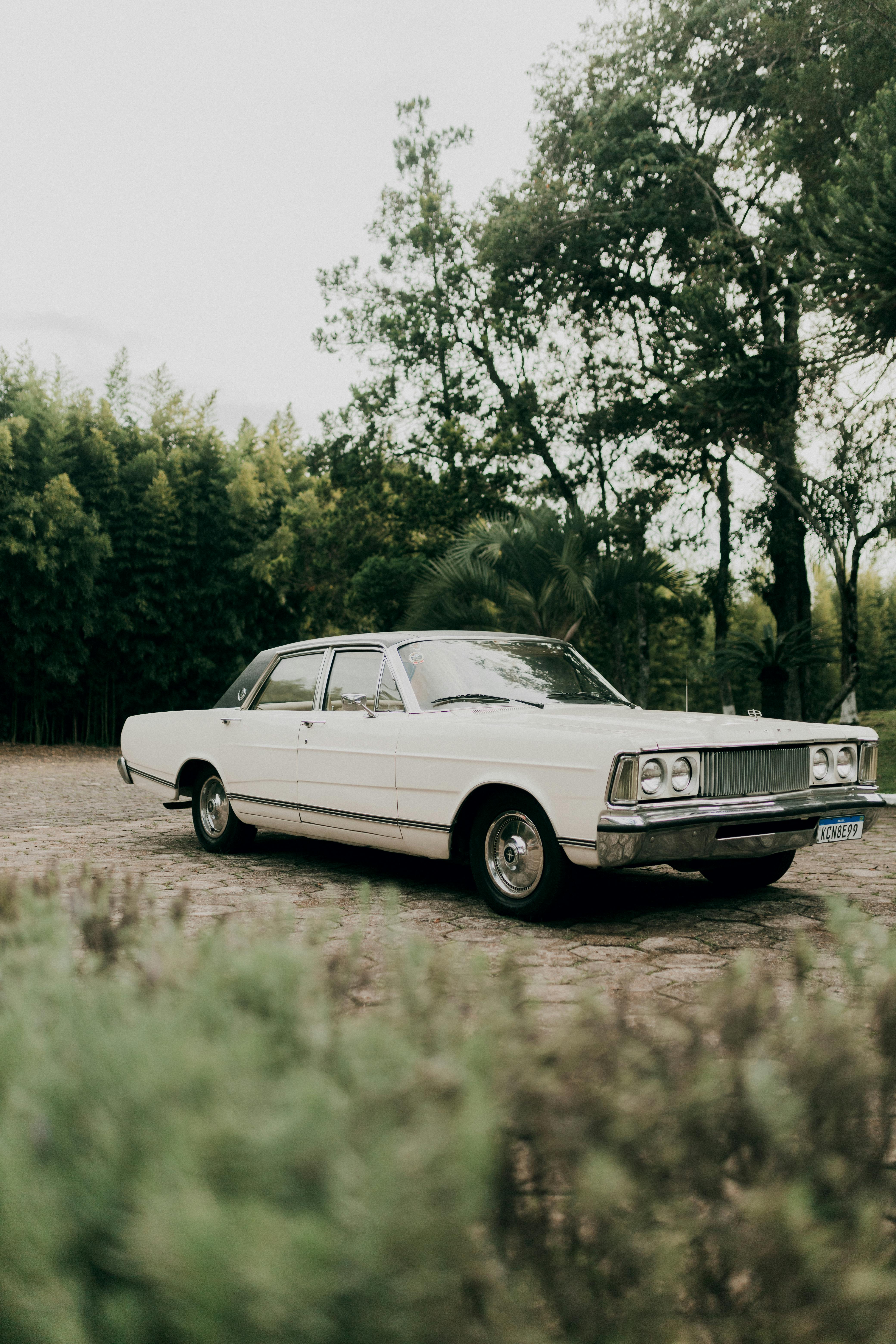 White Ford Galaxie Car · Free Stock Photo