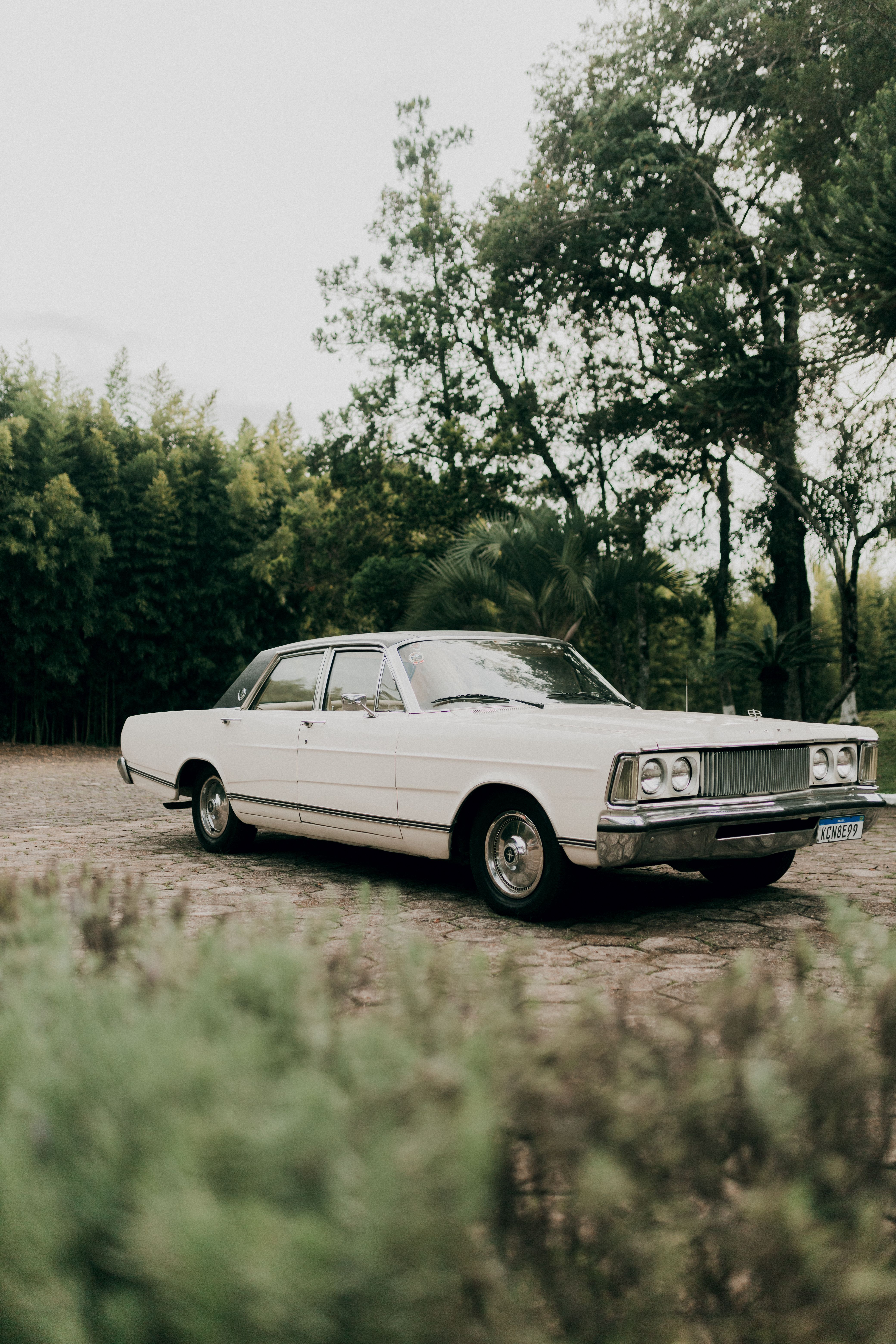 White Ford Galaxie Car · Free Stock Photo
