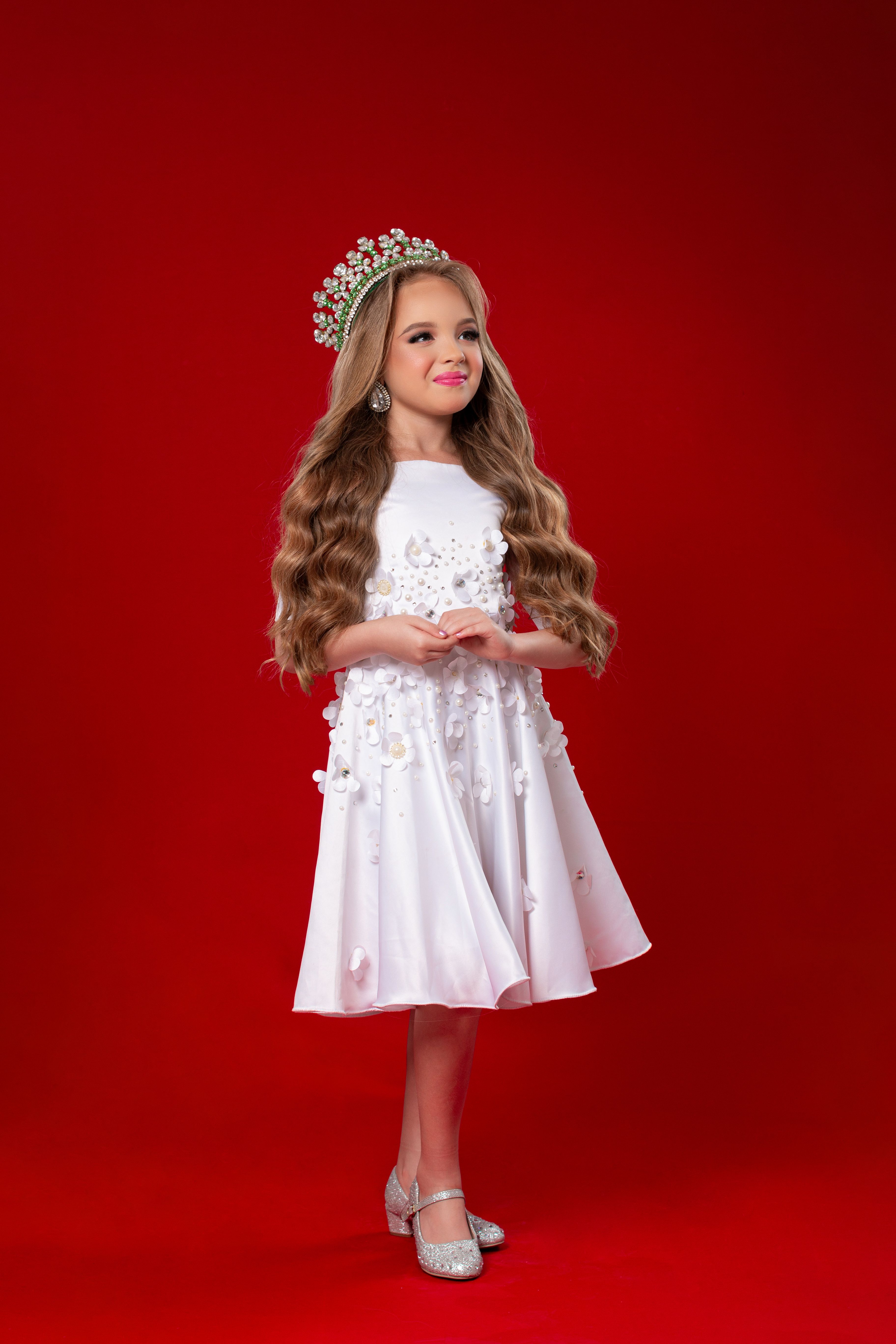 Girl in a Tiara and a White Dress · Free Stock Photo