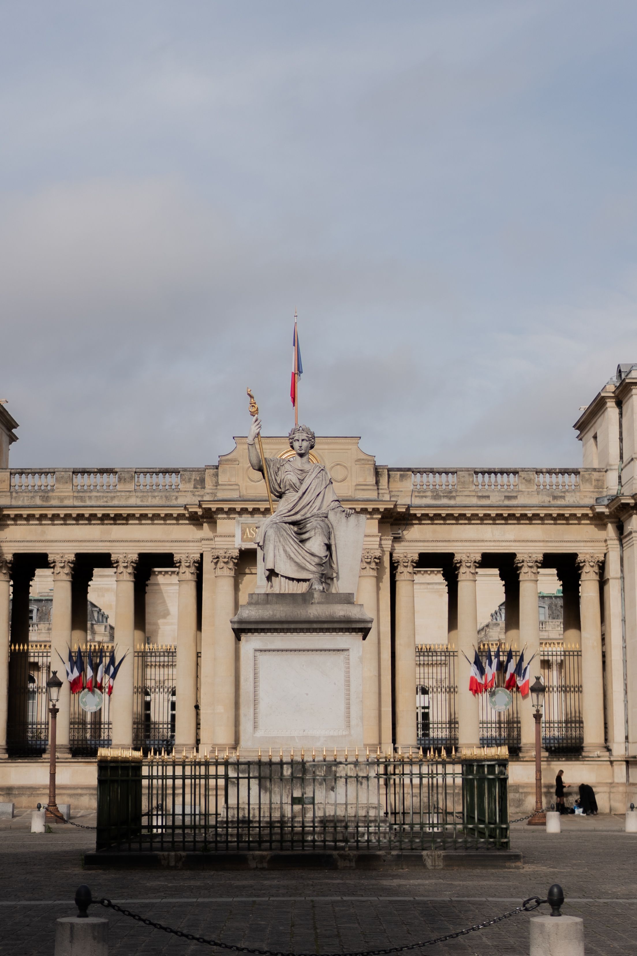 Statue by Palais Bourbon in Paris · Free Stock Photo