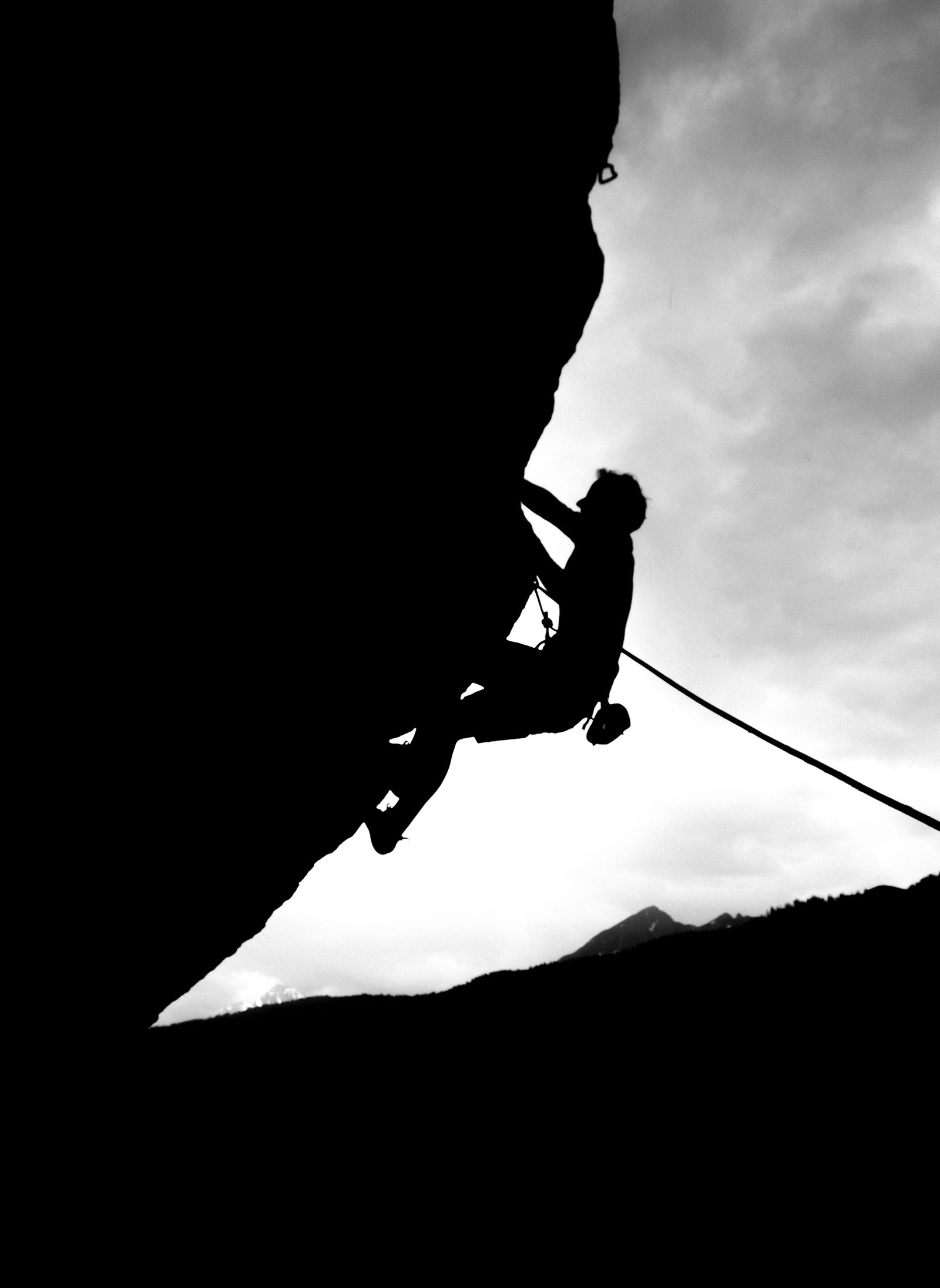 A Person Climbing A Mountain Or Reaching A Peak, Symbolizing ...