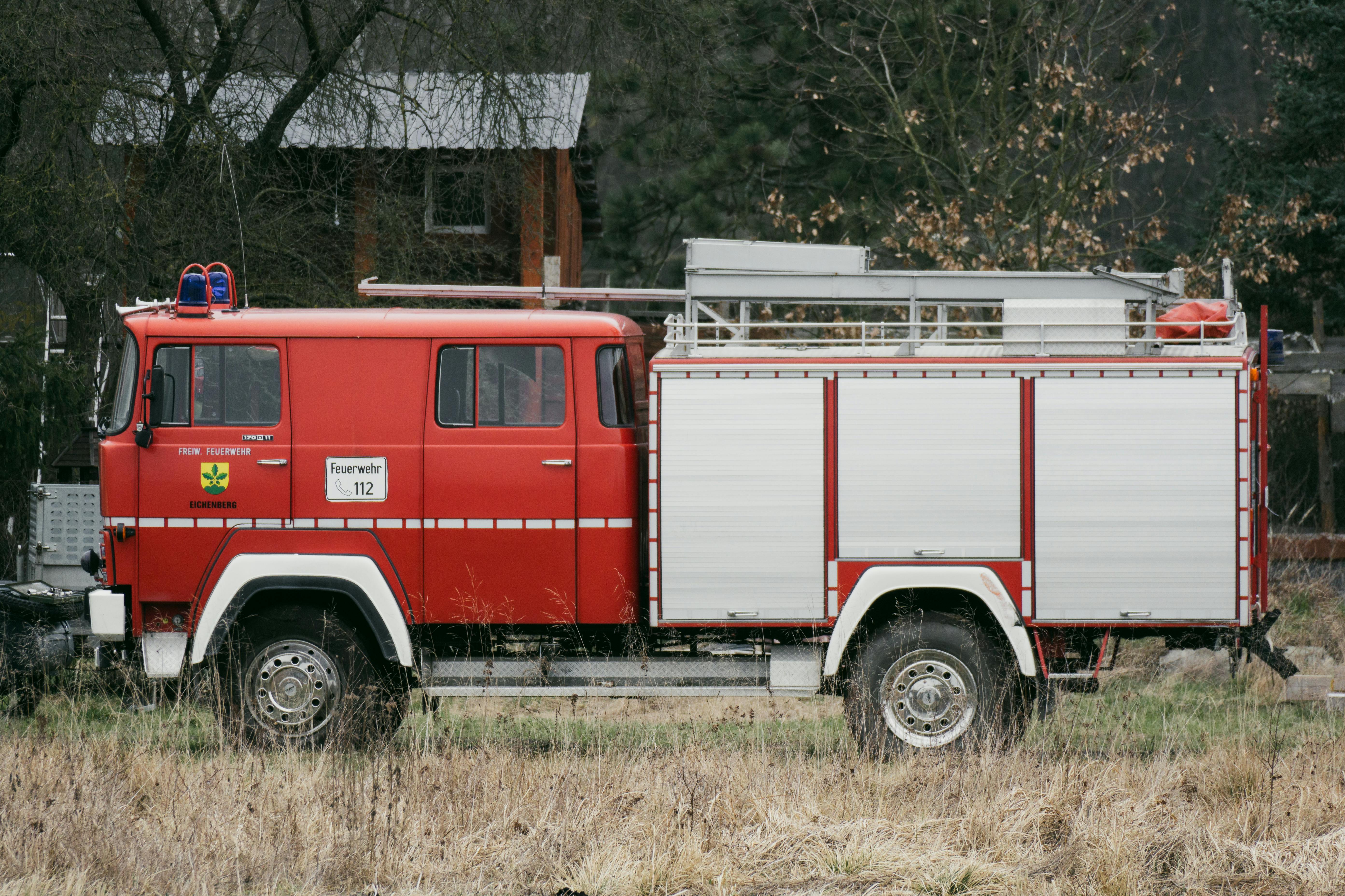 Side View of a Firetruck · Free Stock Photo