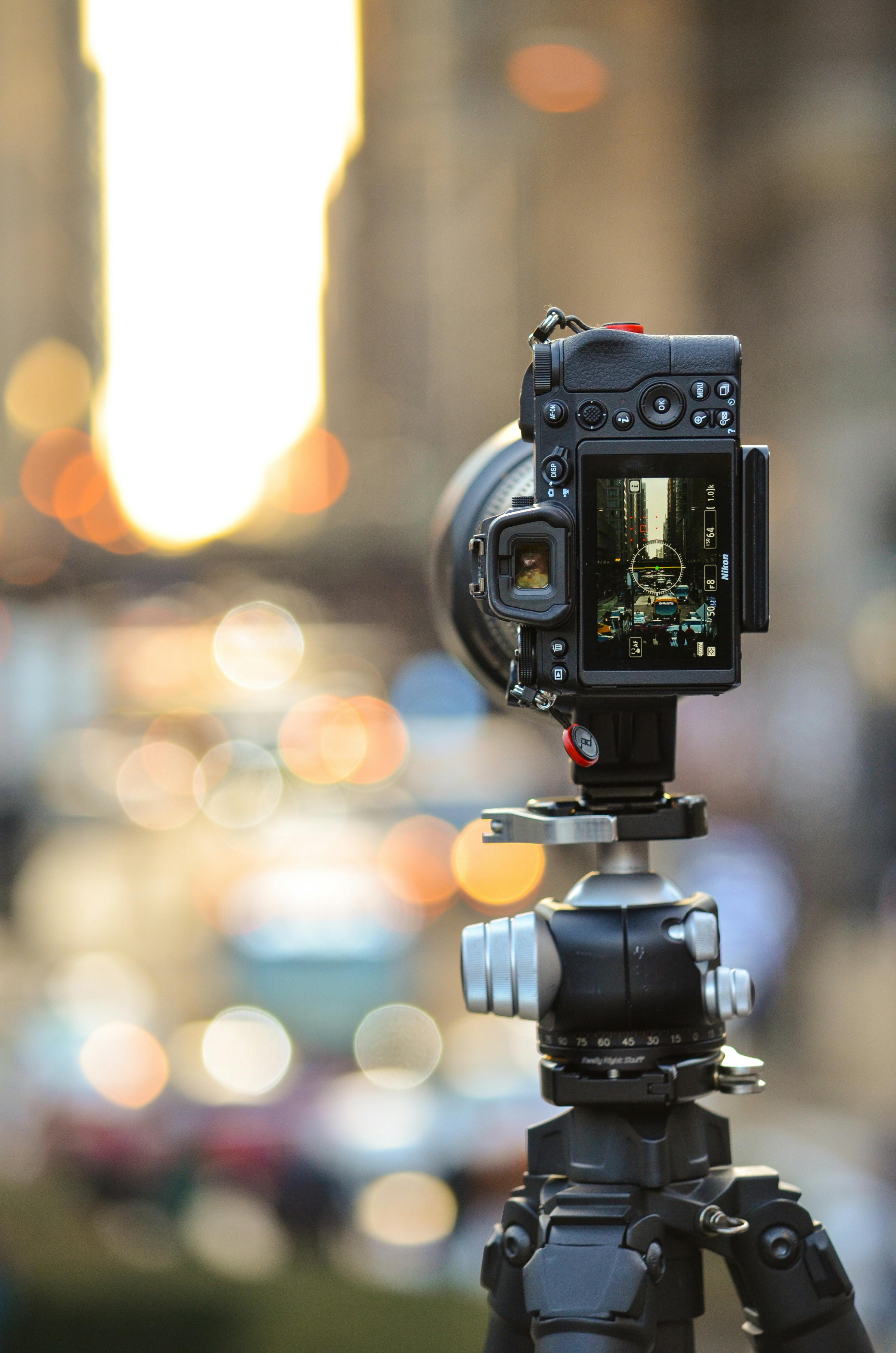 Image of a City on Camera Screen · Free Stock Photo