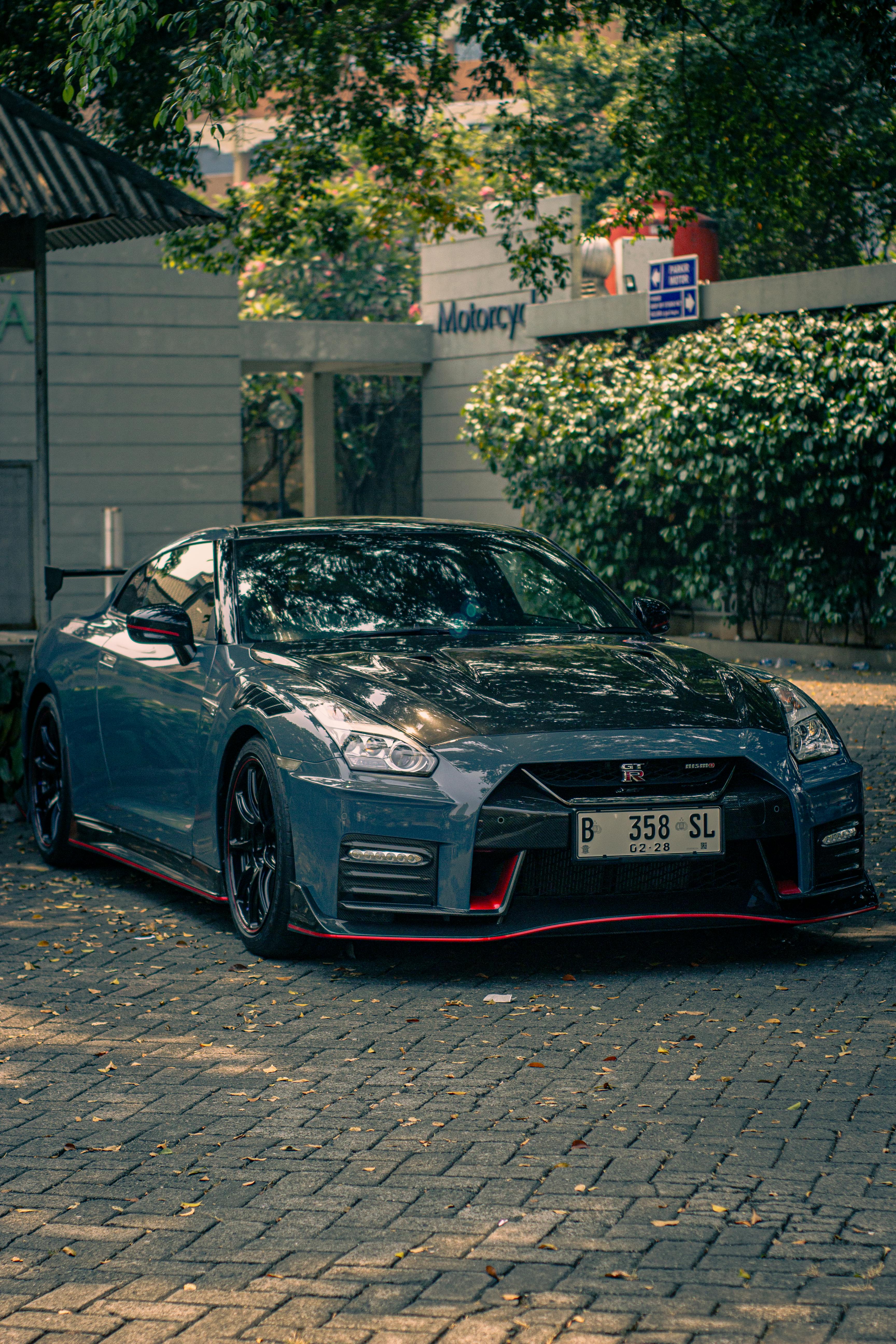 Parked Blue Nissan GT-R Nismo · Free Stock Photo