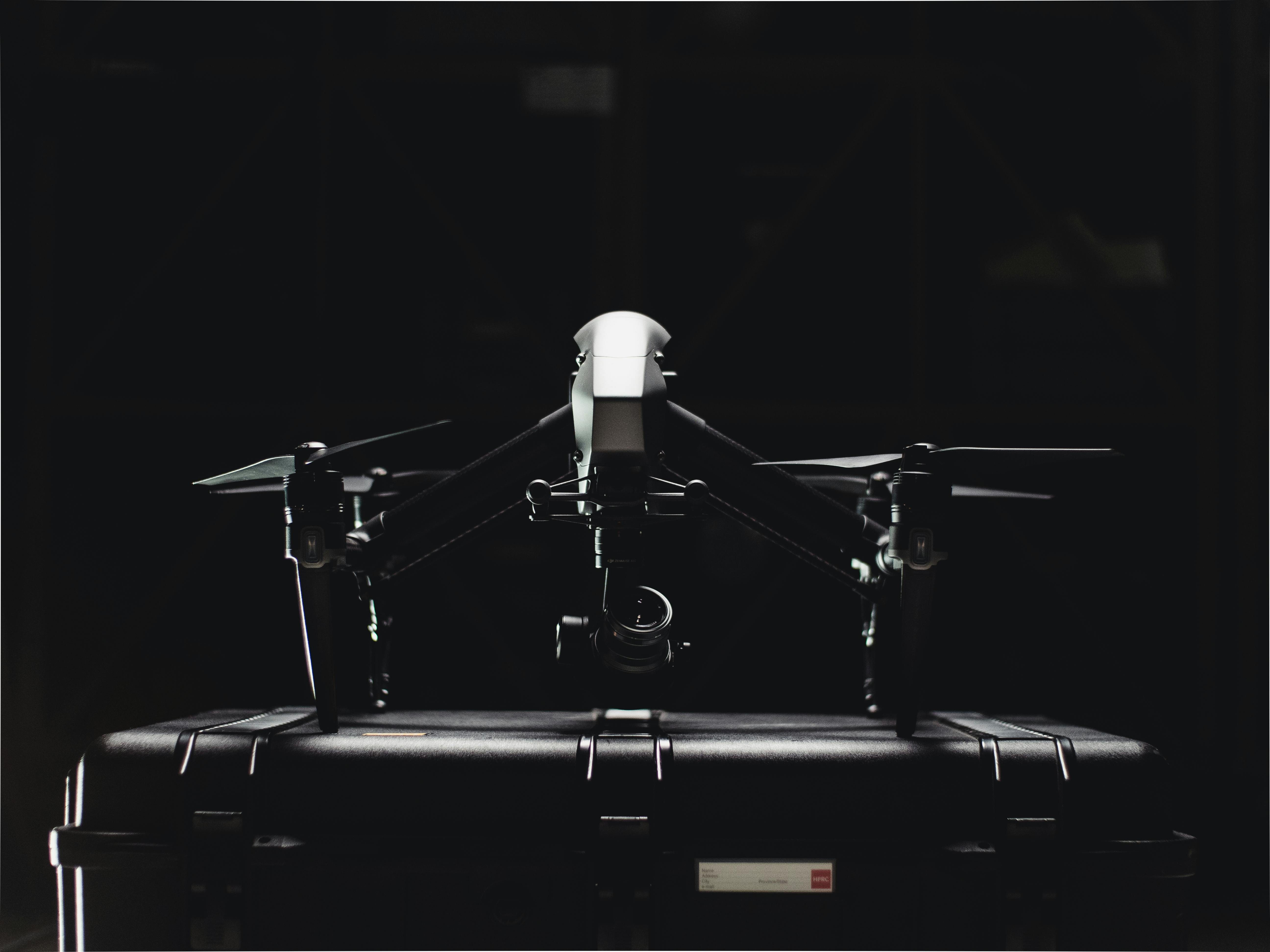 Black And White Photo Of Drone · Free Stock Photo