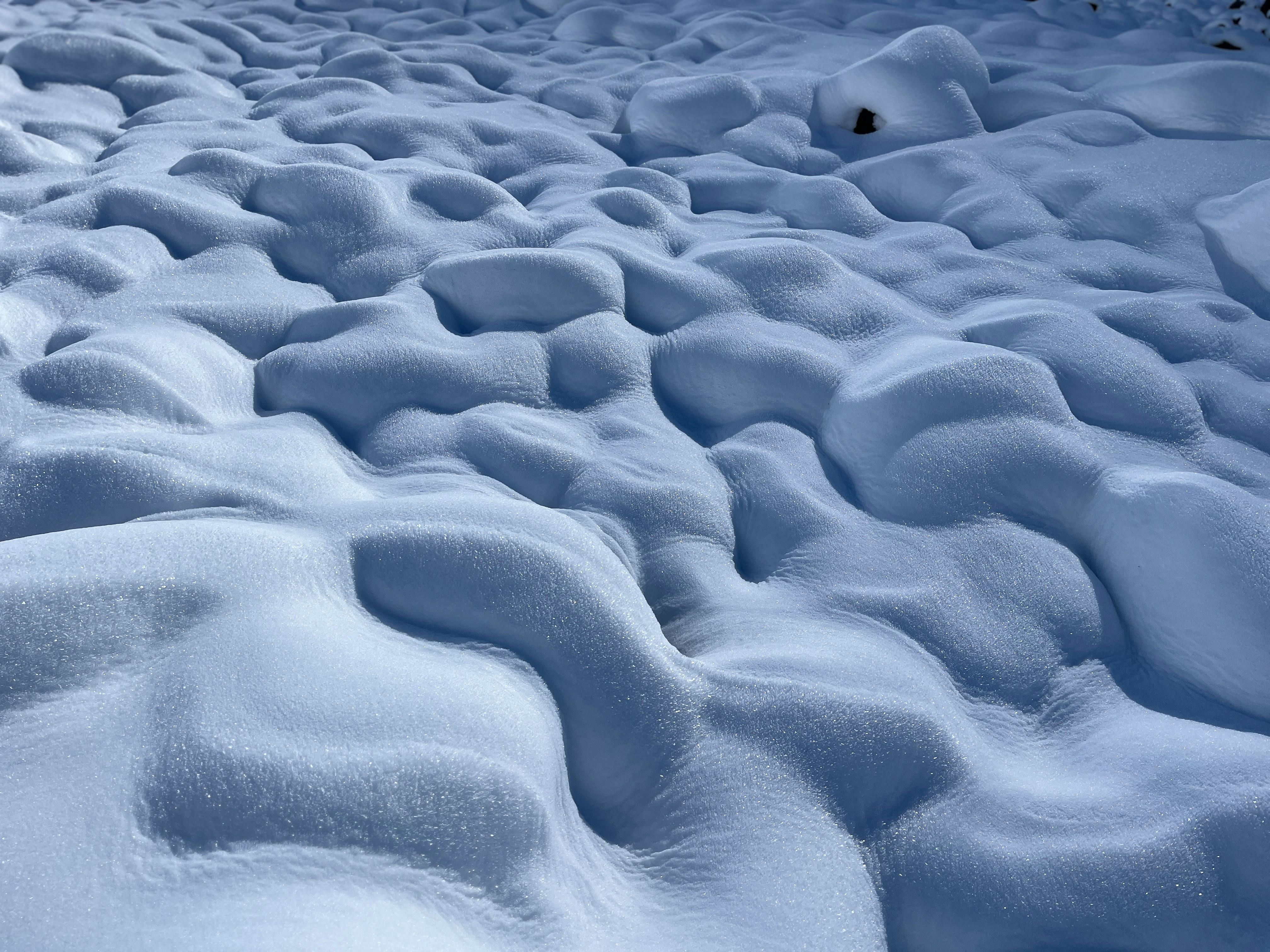 Shapes on Barren Snow · Free Stock Photo