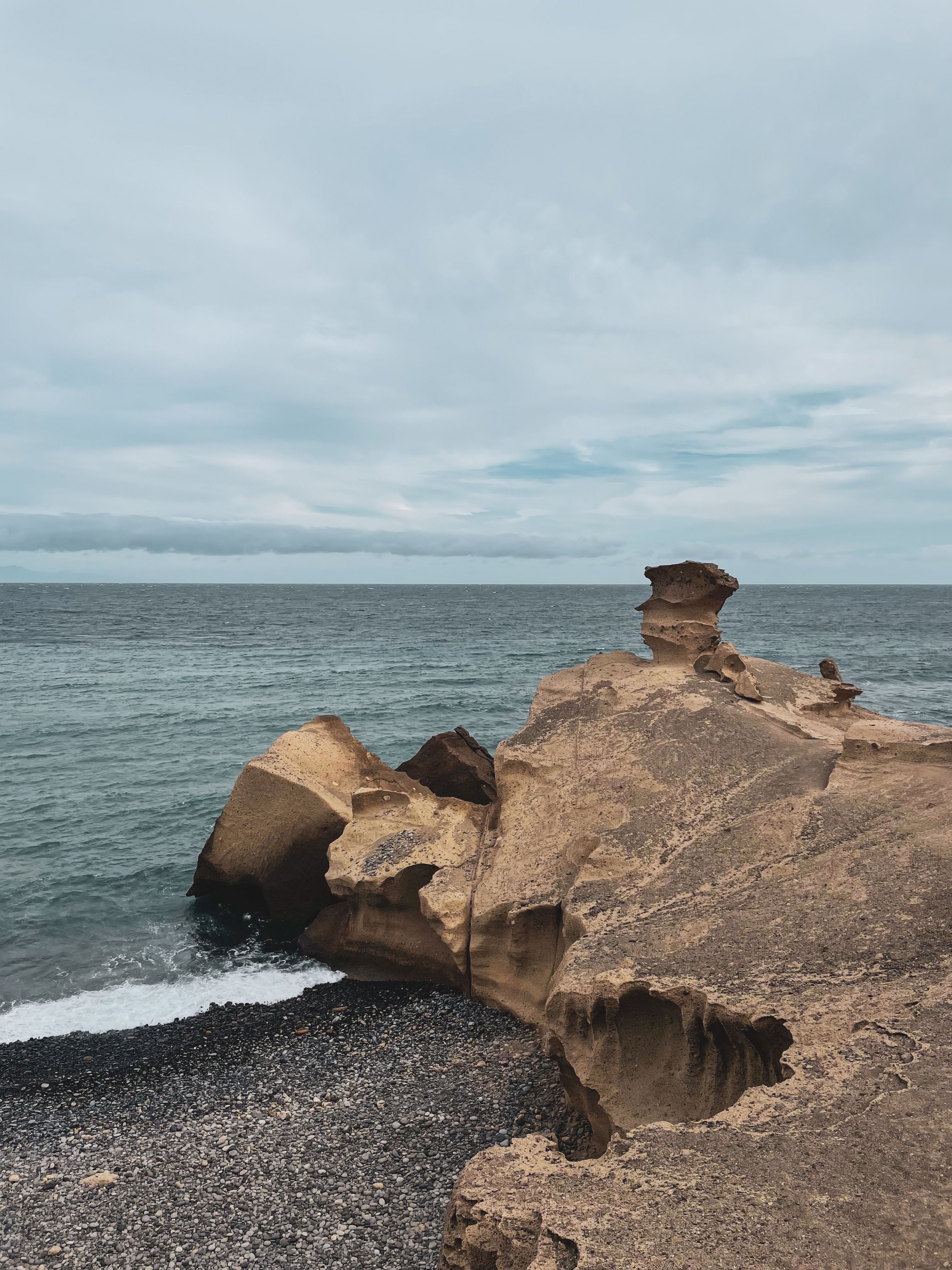 View of Sandstone Formations on a Beach · Free Stock Photo
