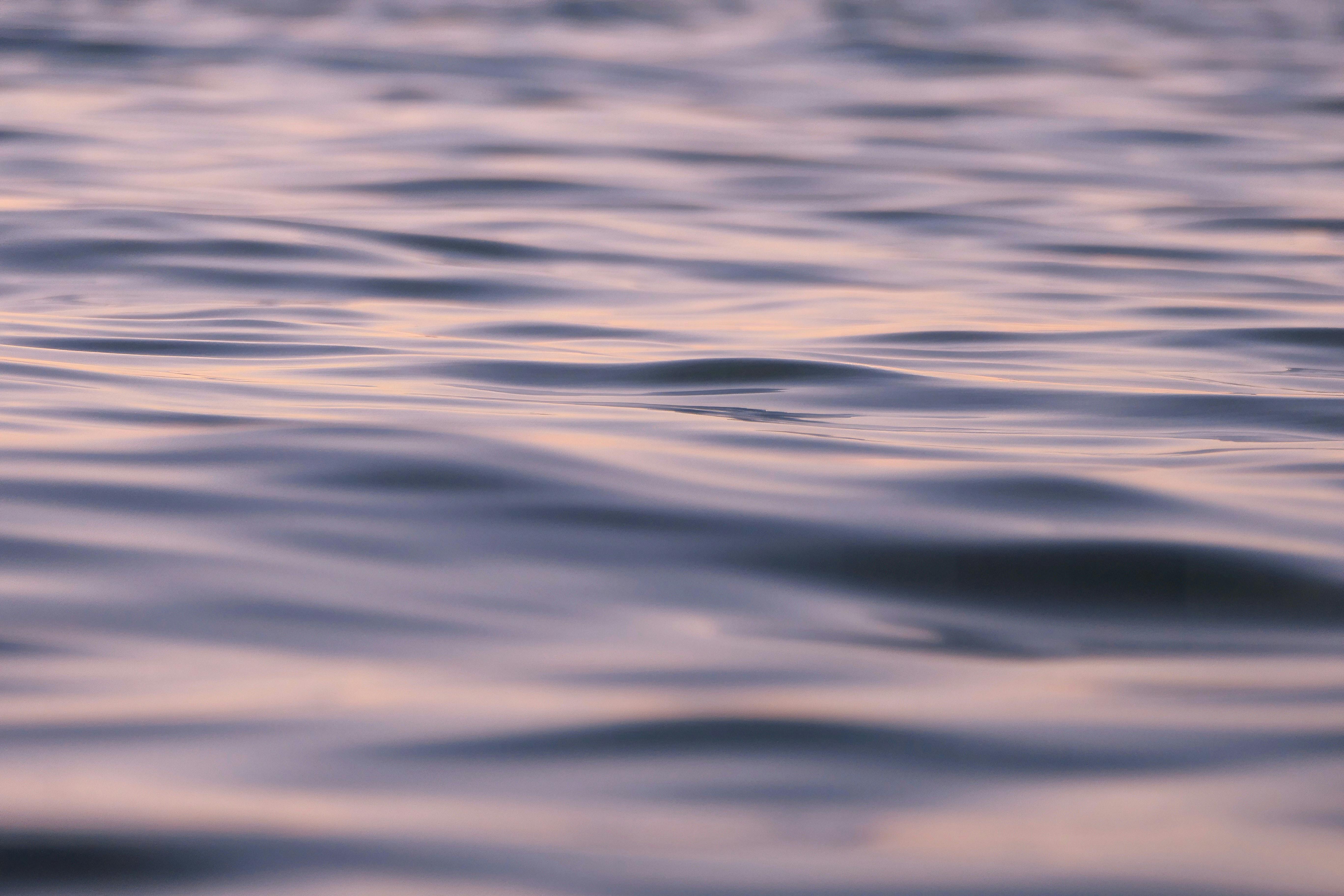 Closeup of a Water Surface with Waves · Free Stock Photo
