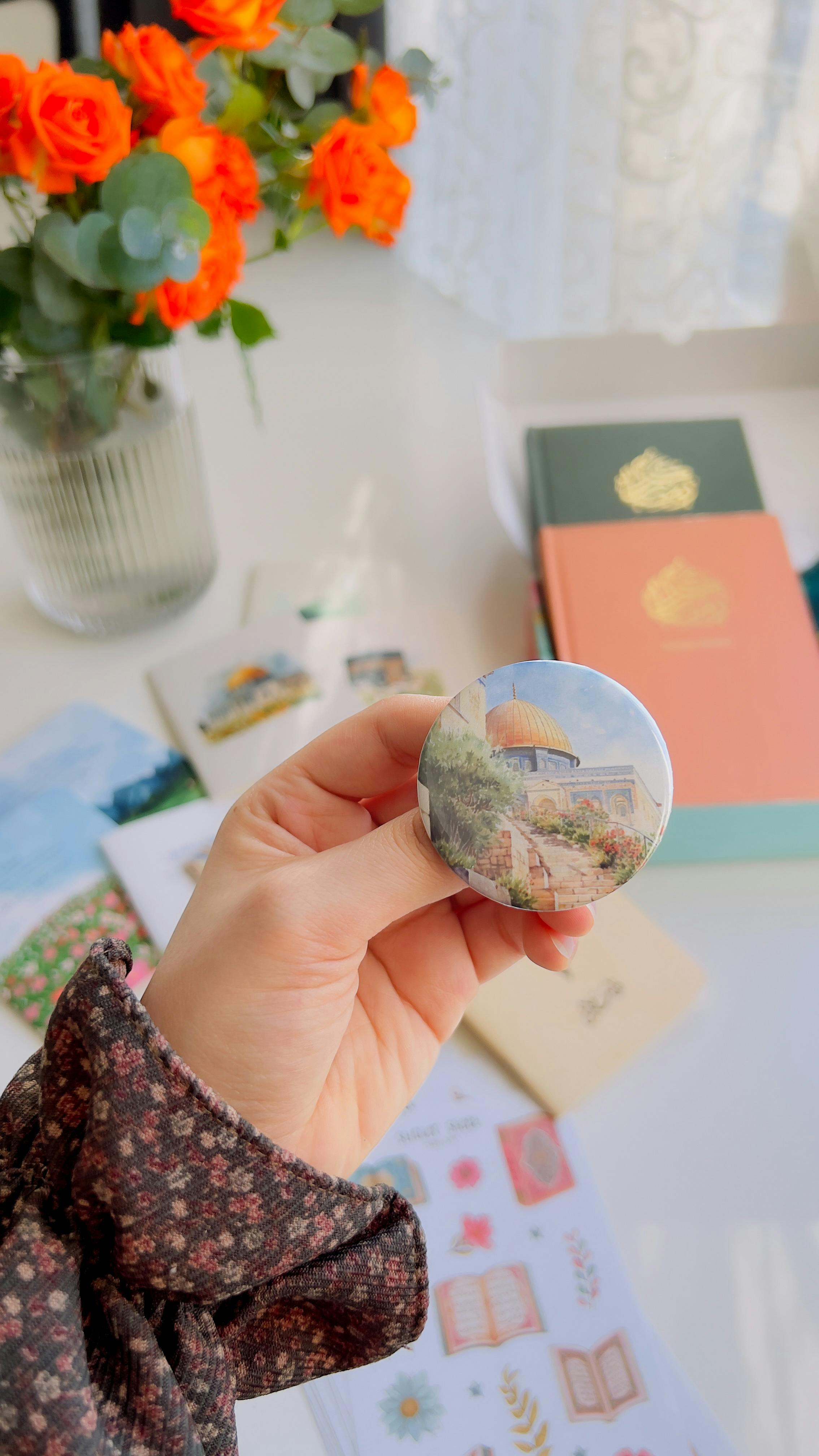 Woman Hand Holding Handmade Pin · Free Stock Photo