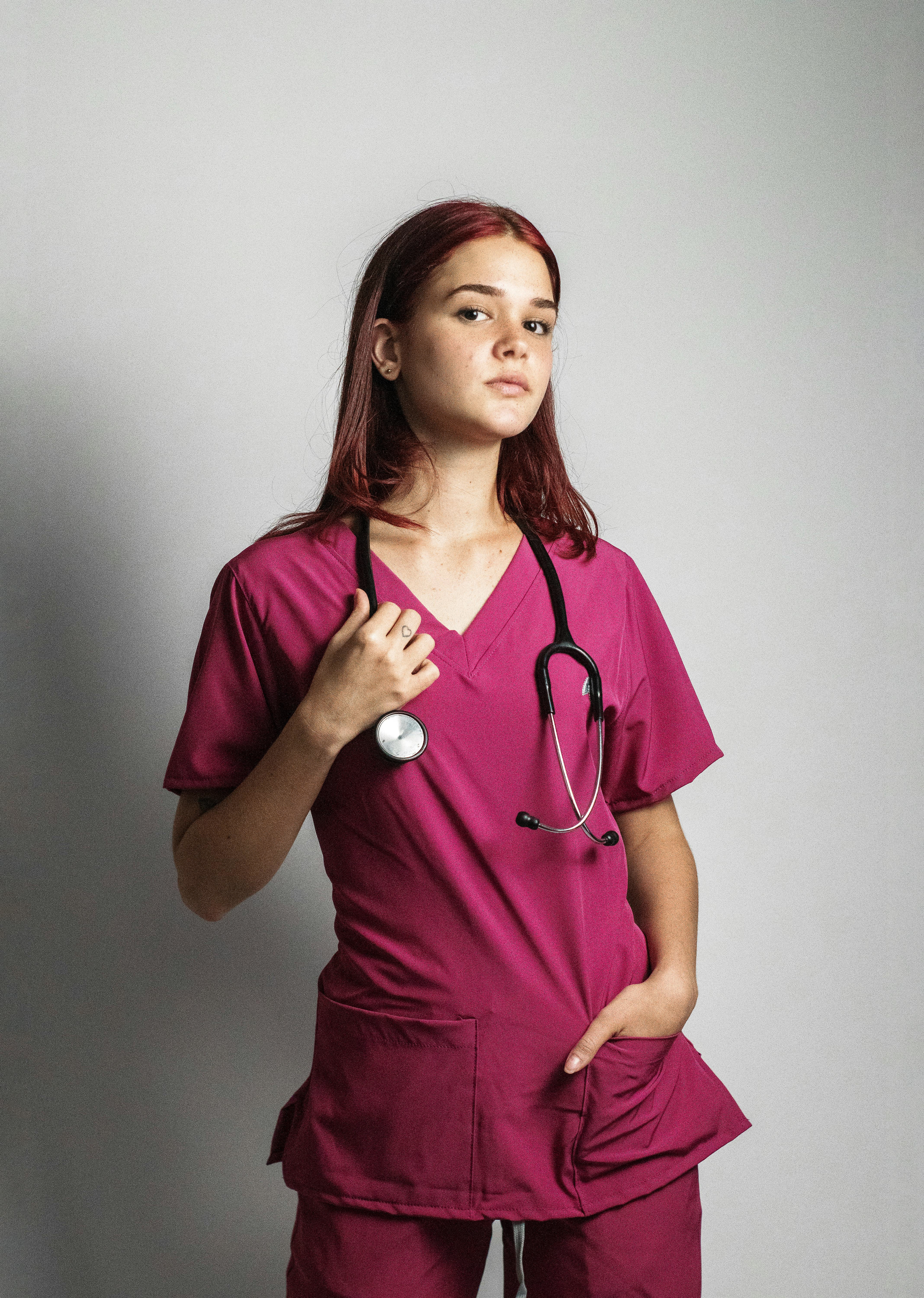Portrait of Doctor in Pink Shirt · Free Stock Photo