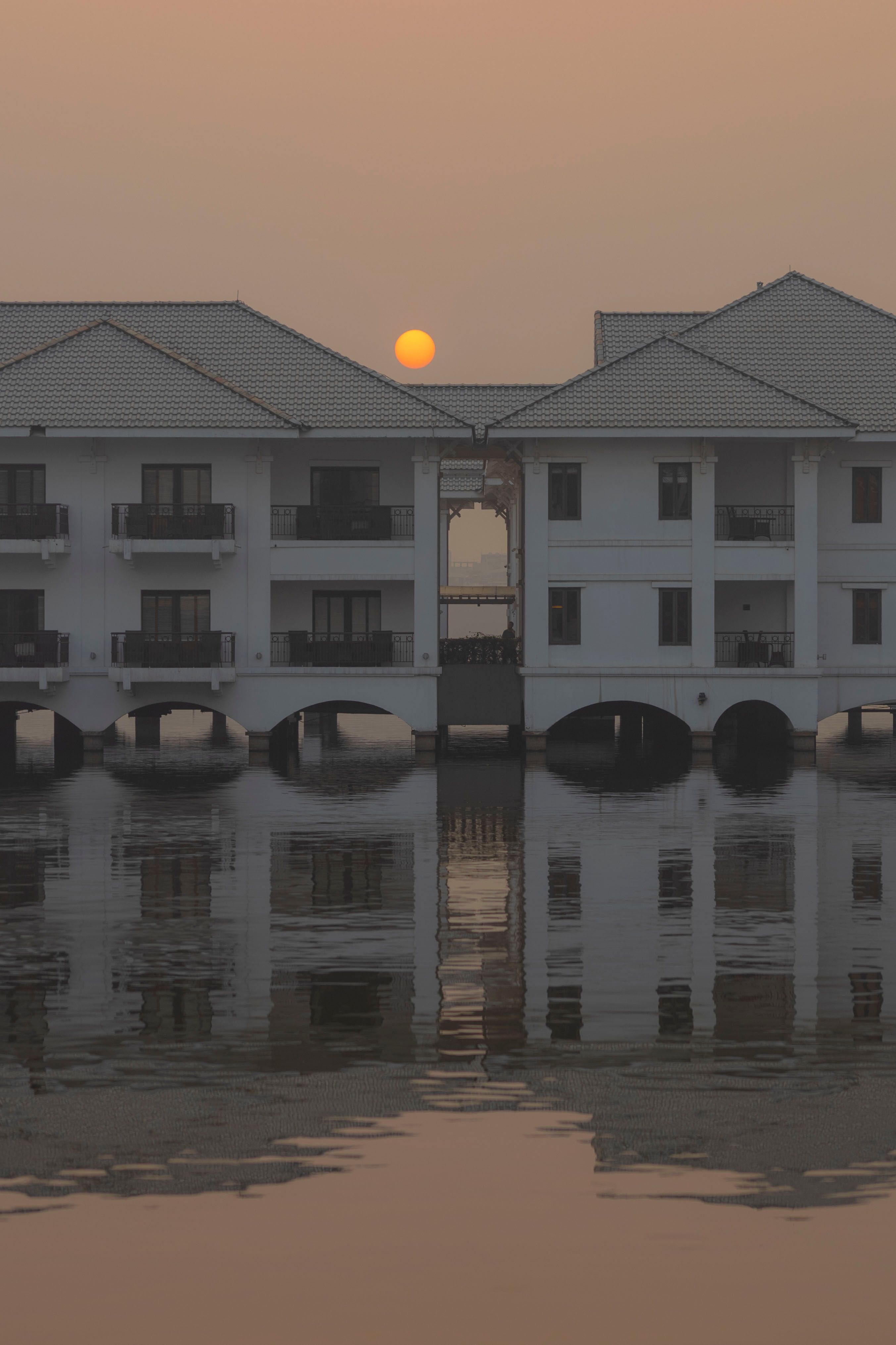 A Hotel at Sunset · Free Stock Photo