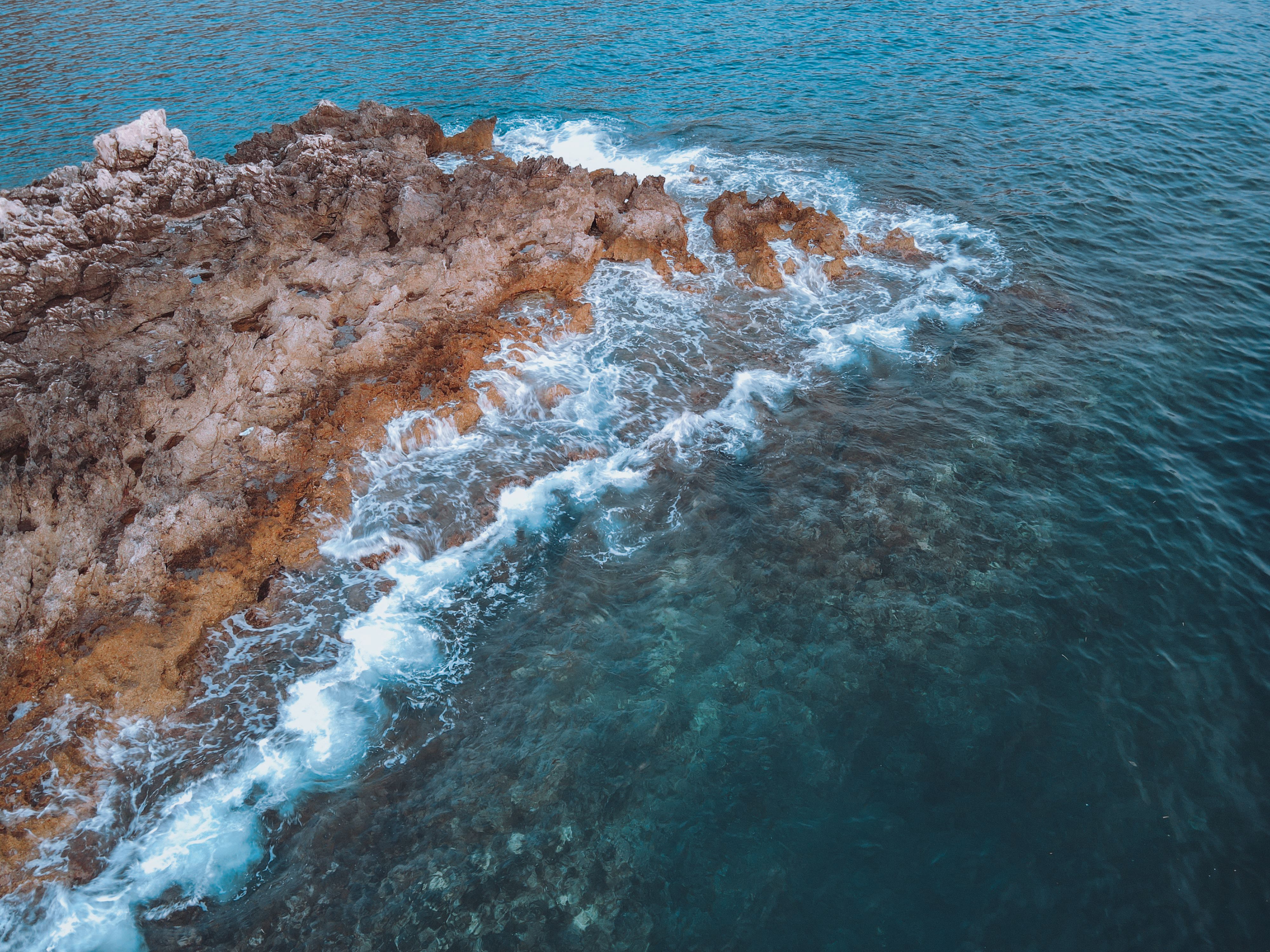 Barren Rocks on Sea Shore · Free Stock Photo
