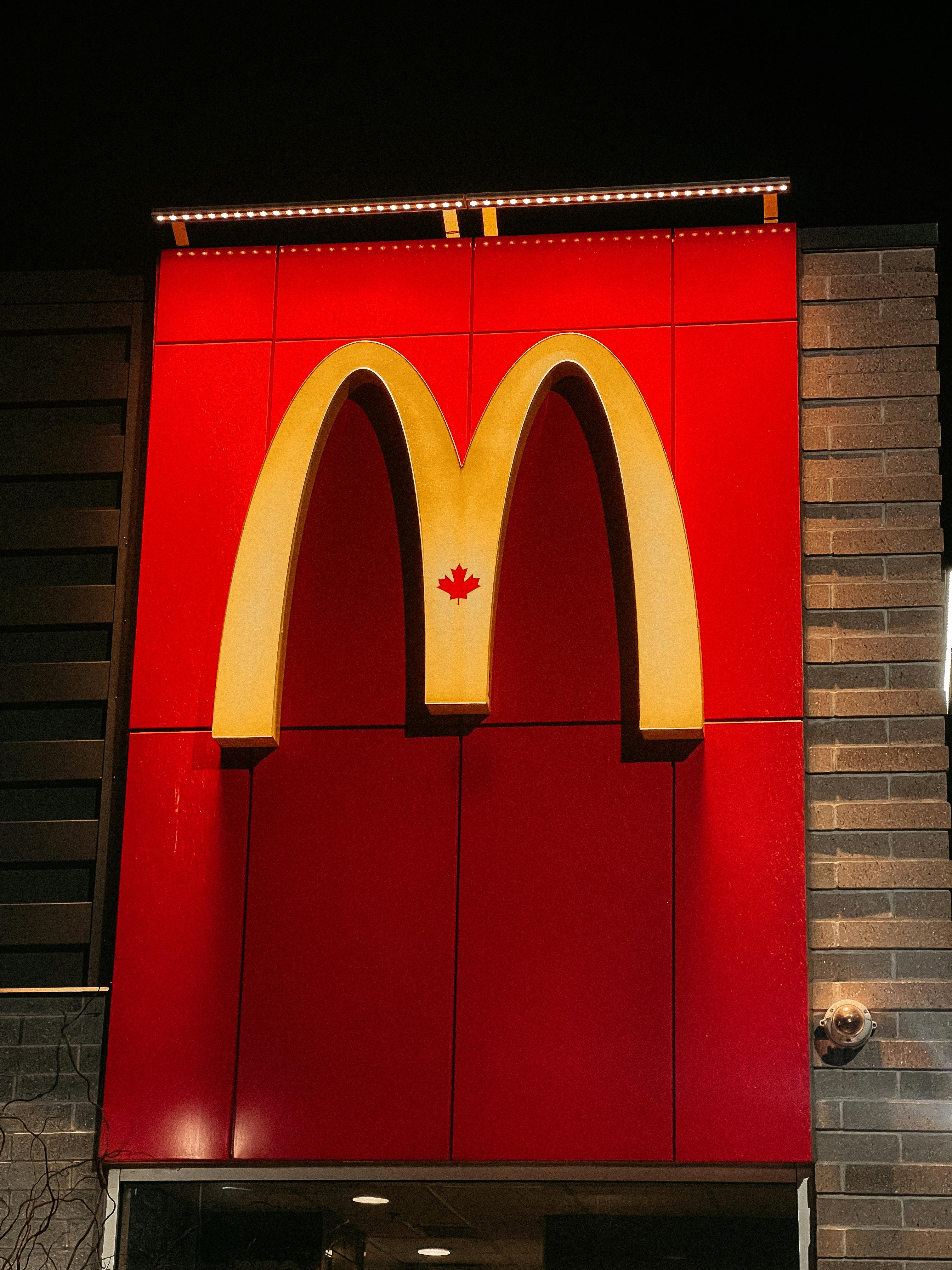 McDonalds Signboard on a Pole · Free Stock Photo