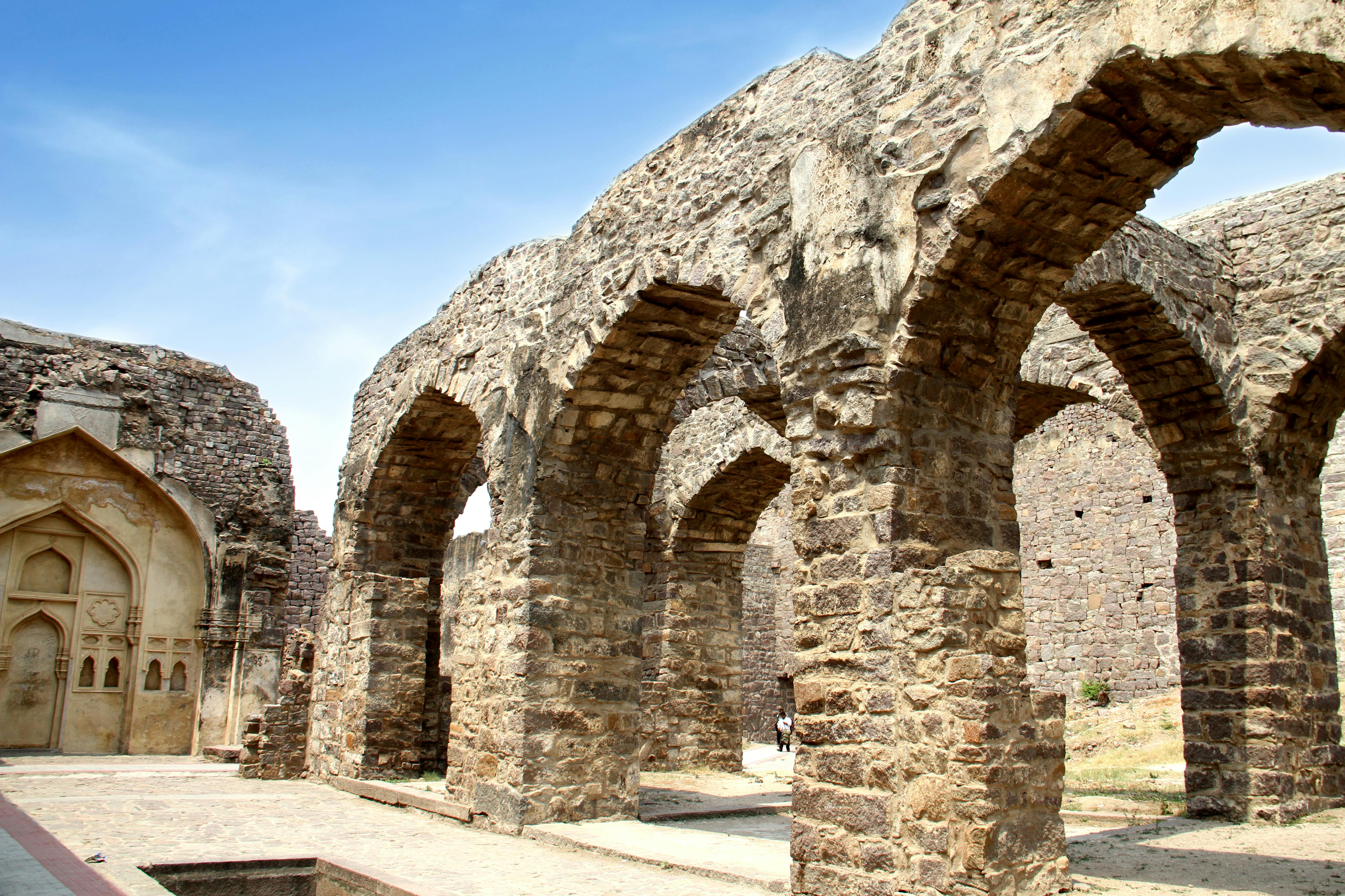Photo gratuite de ancienne construction, arches de pierre, architecture