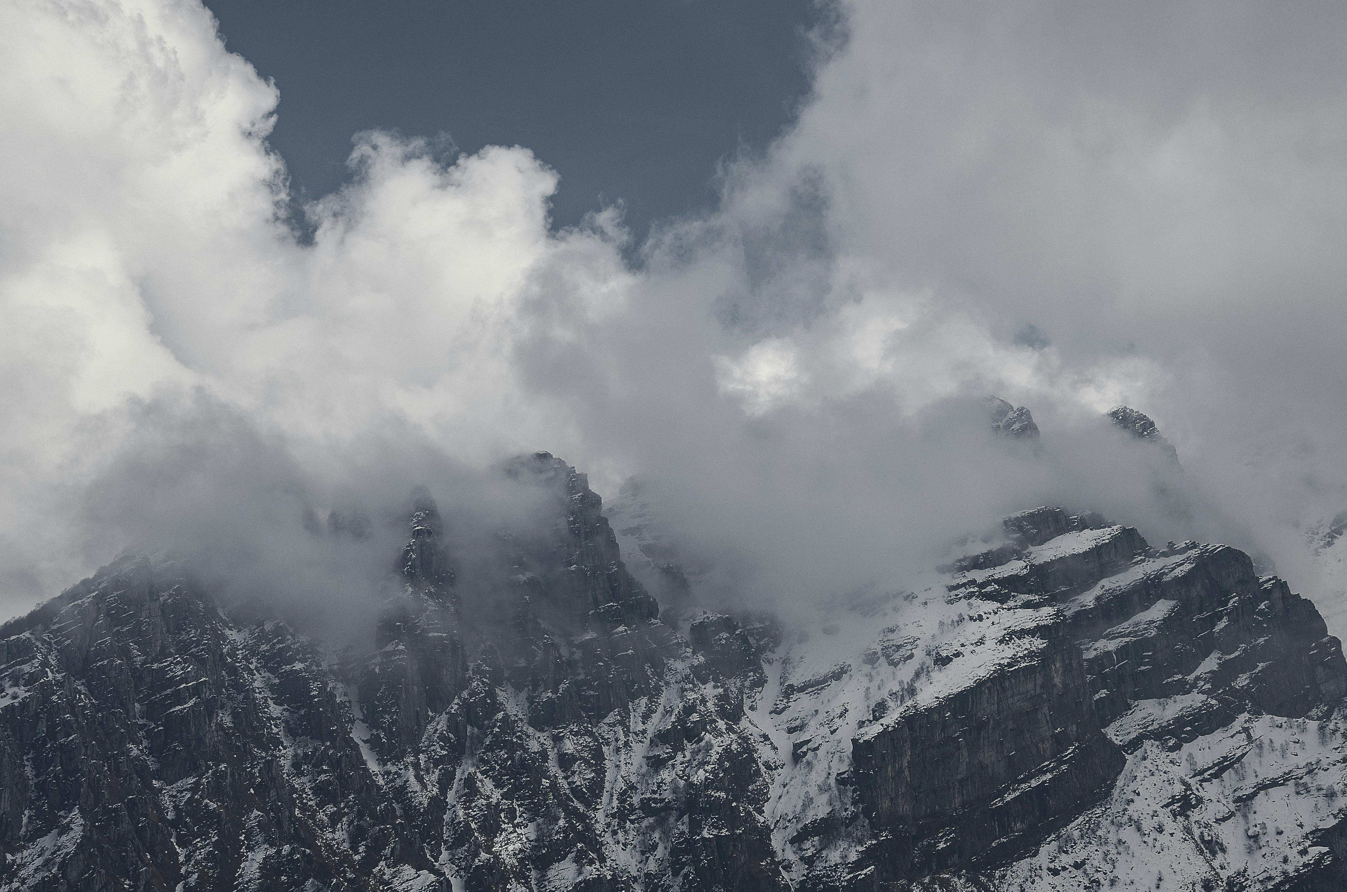 Cloud over Mountains Peaks · Free Stock Photo