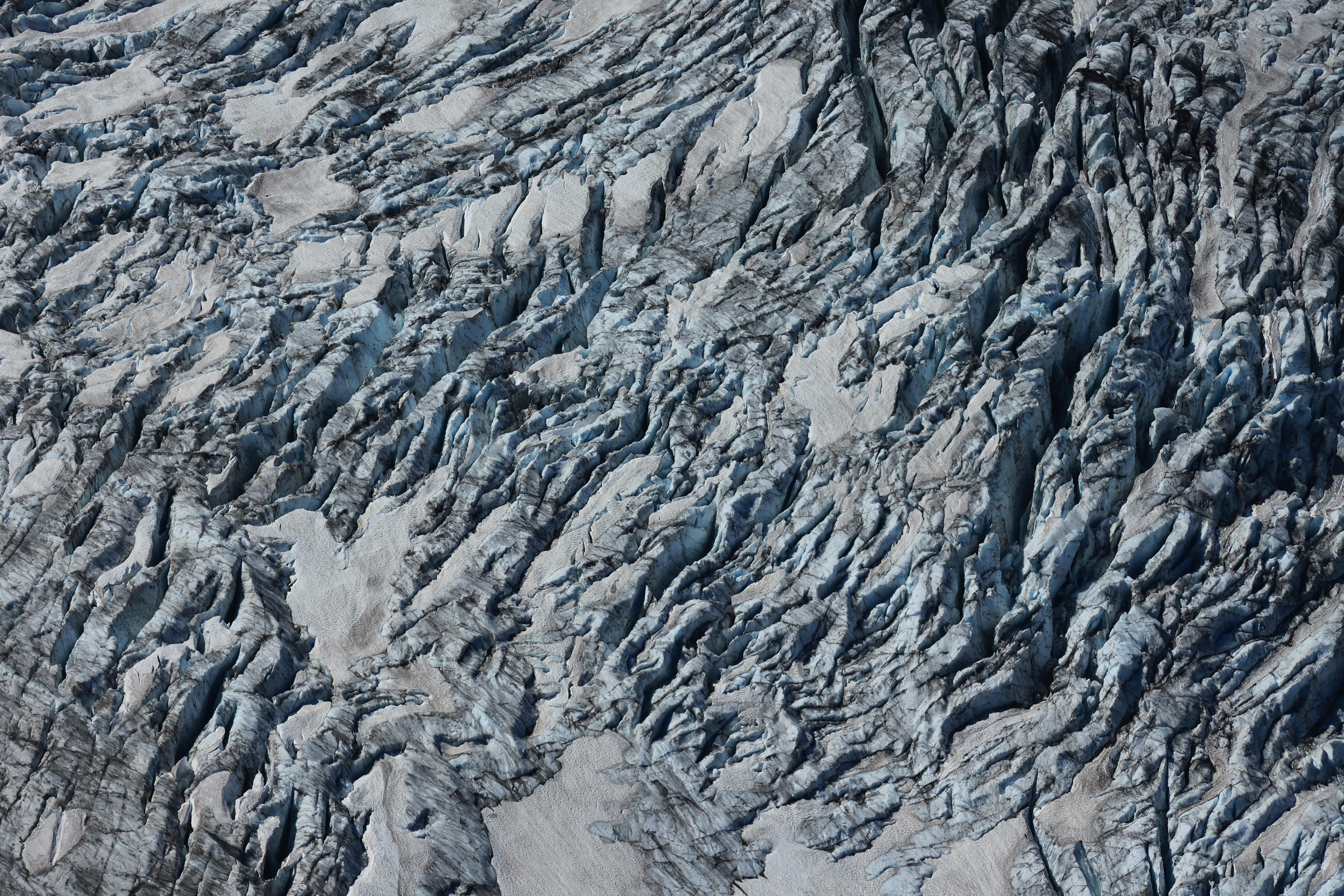 Rugged Slope of a Snowy Mountain · Free Stock Photo