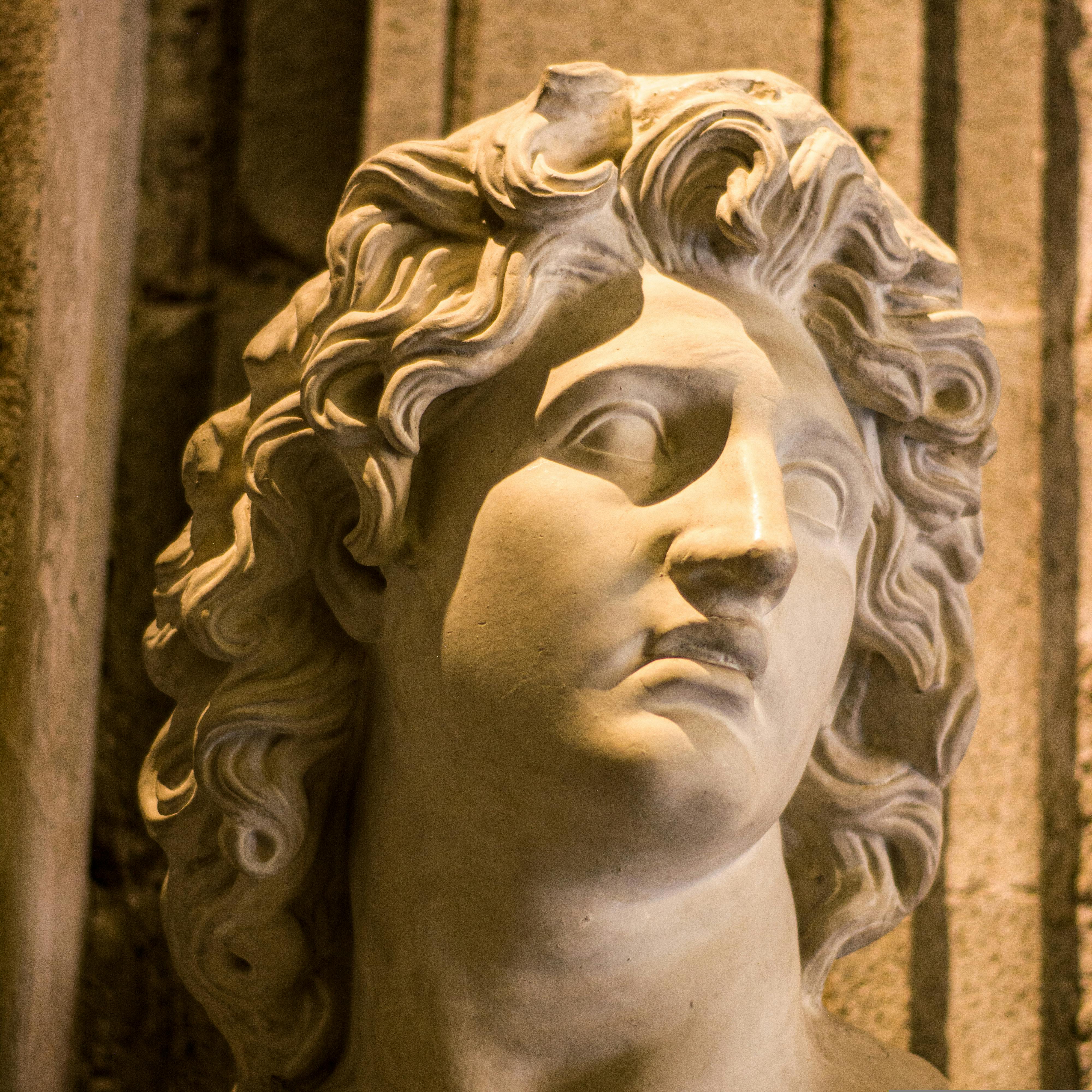 Marble Head Sculpture · Free Stock Photo