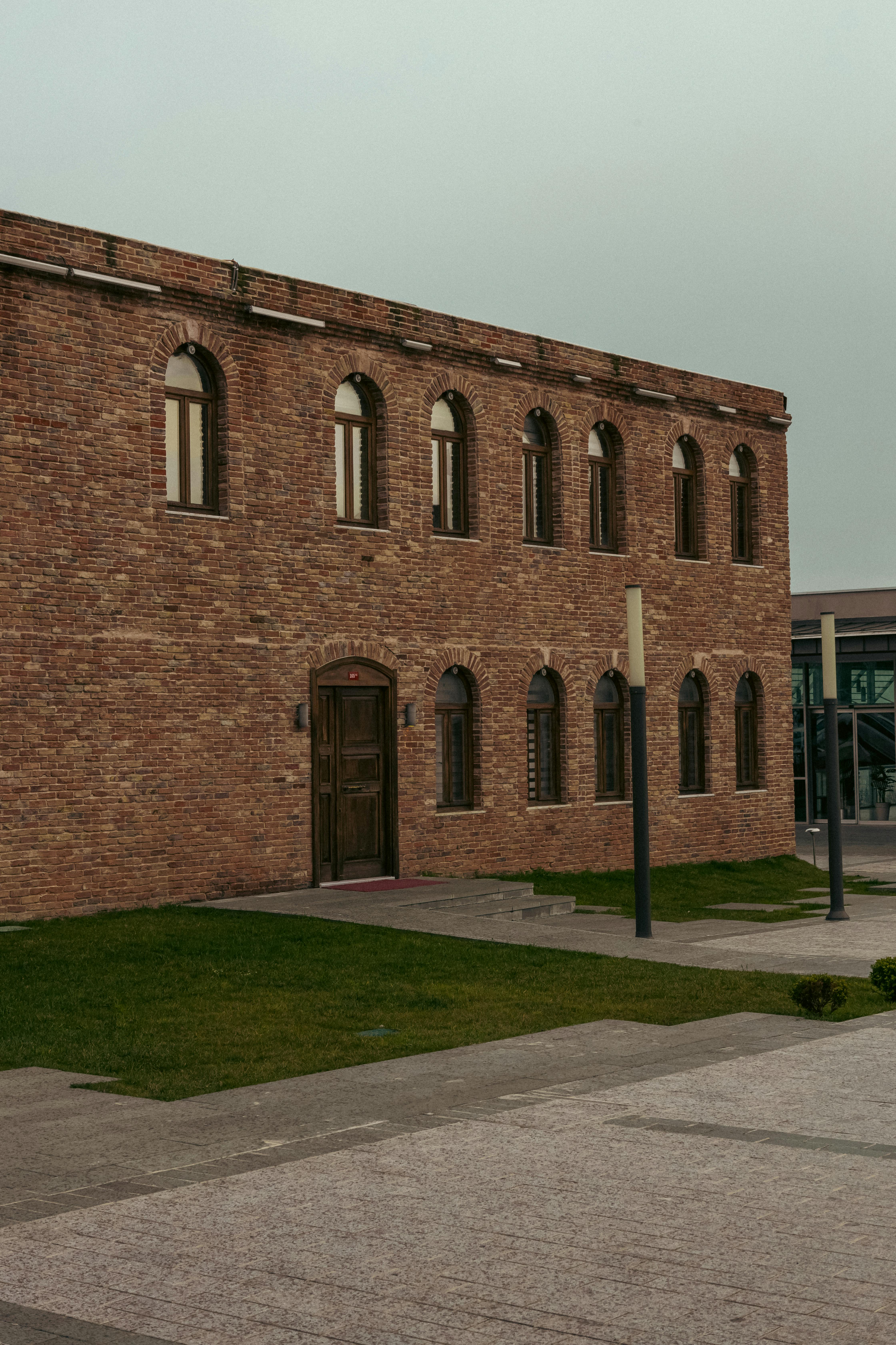 Facade of a Brick Building · Free Stock Photo