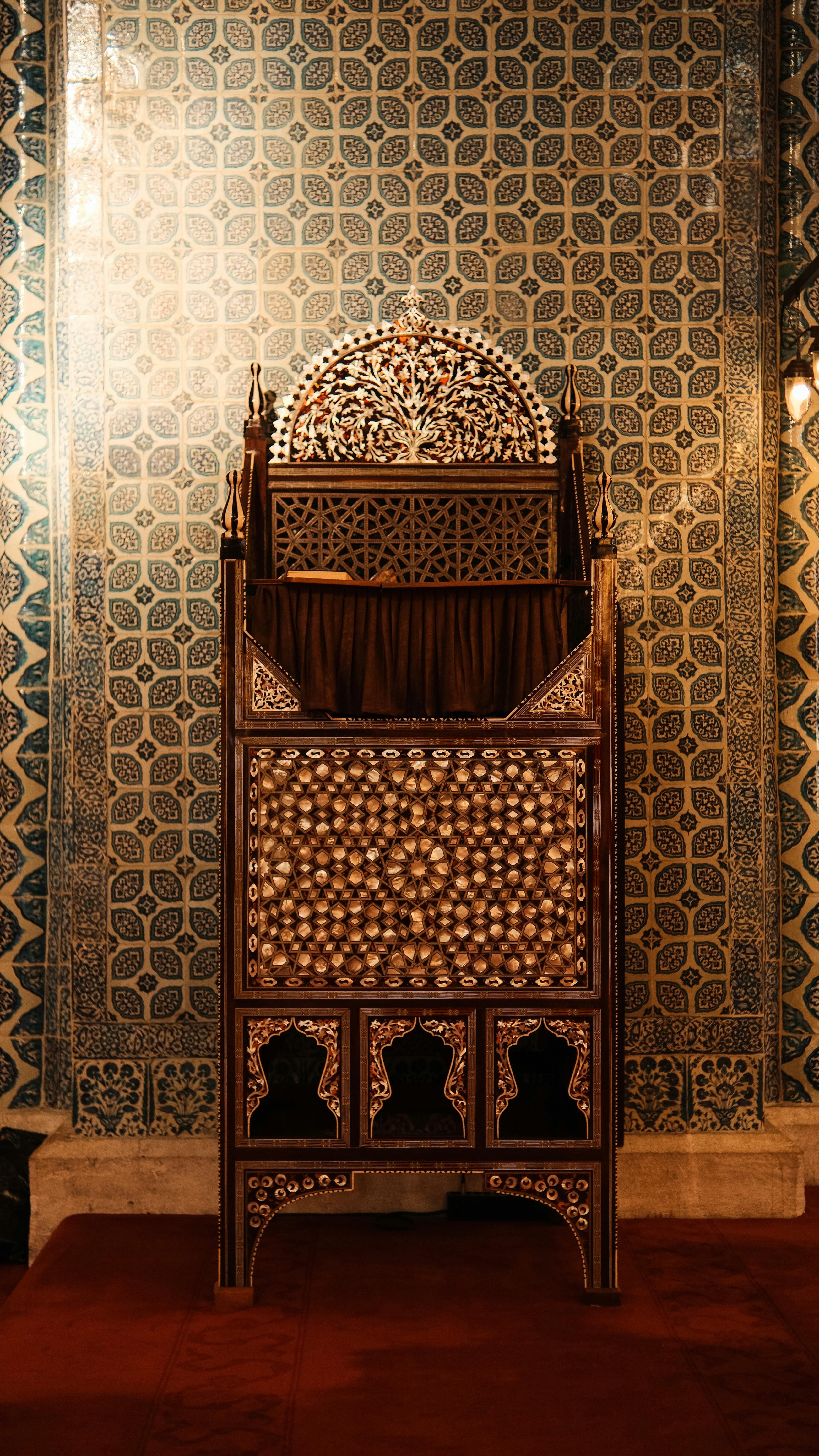 Photo of a Minbar in a Mosque · Free Stock Photo