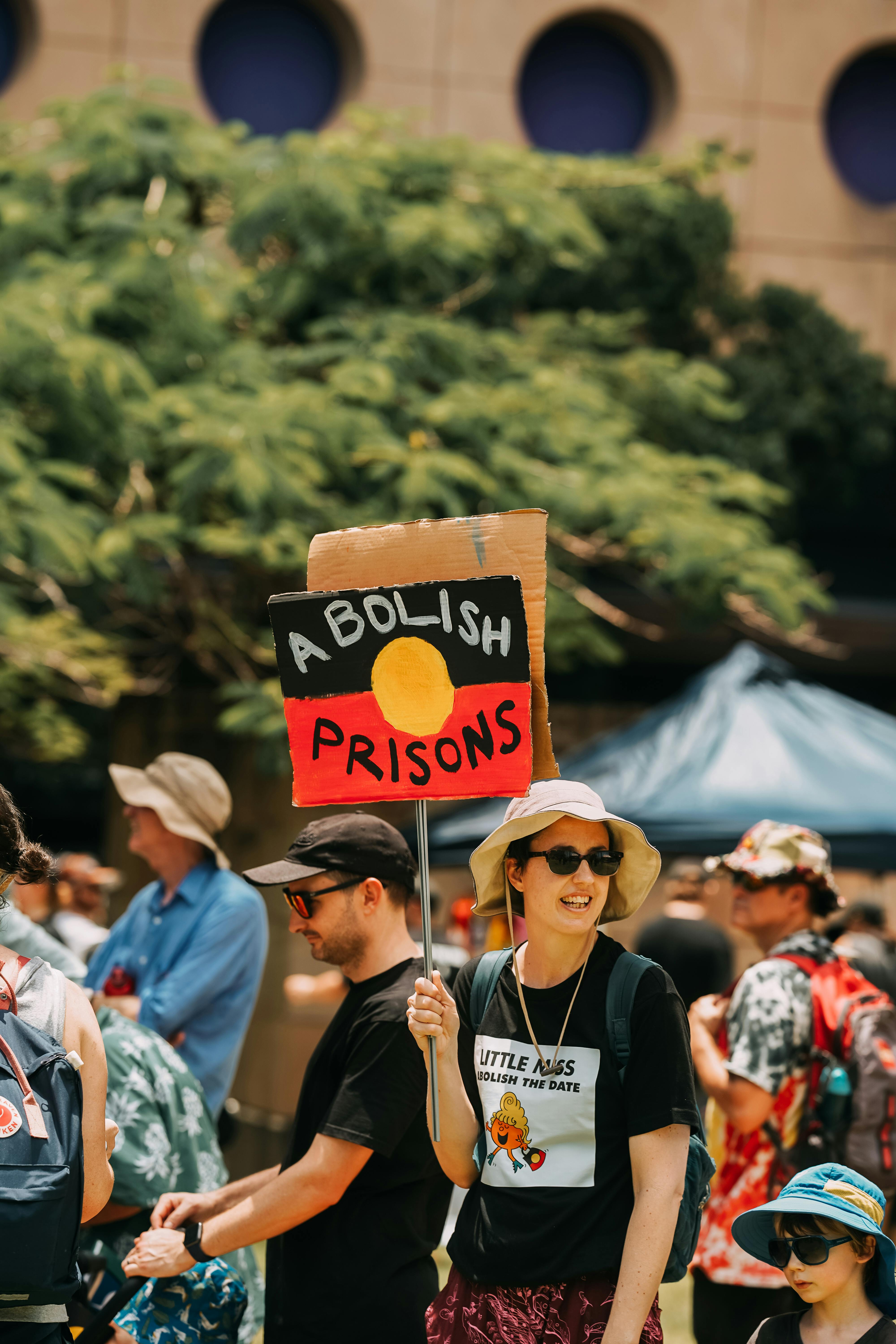 Family with Abolish Prisons Banner · Free Stock Photo
