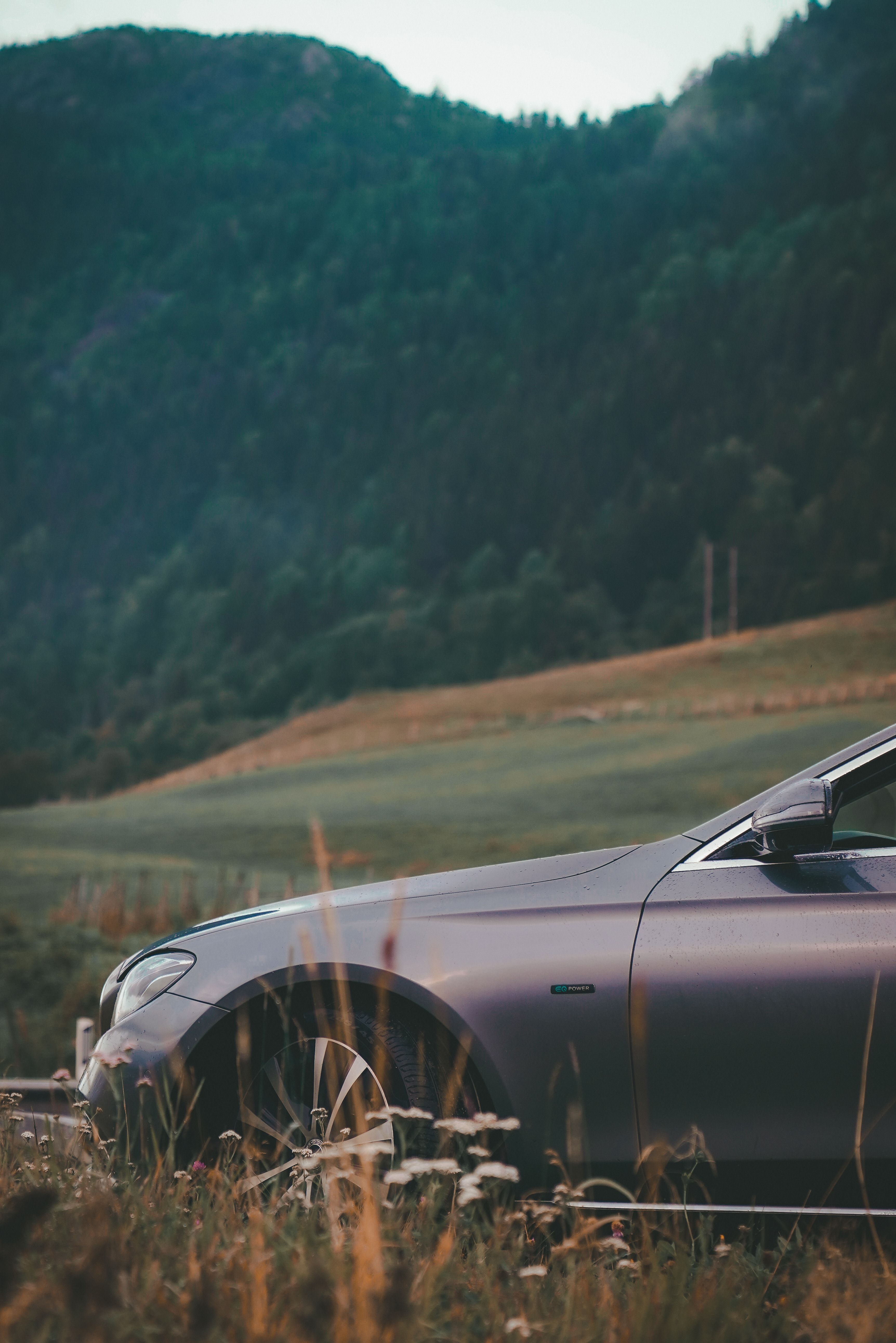 Silver Car in Countryside · Free Stock Photo
