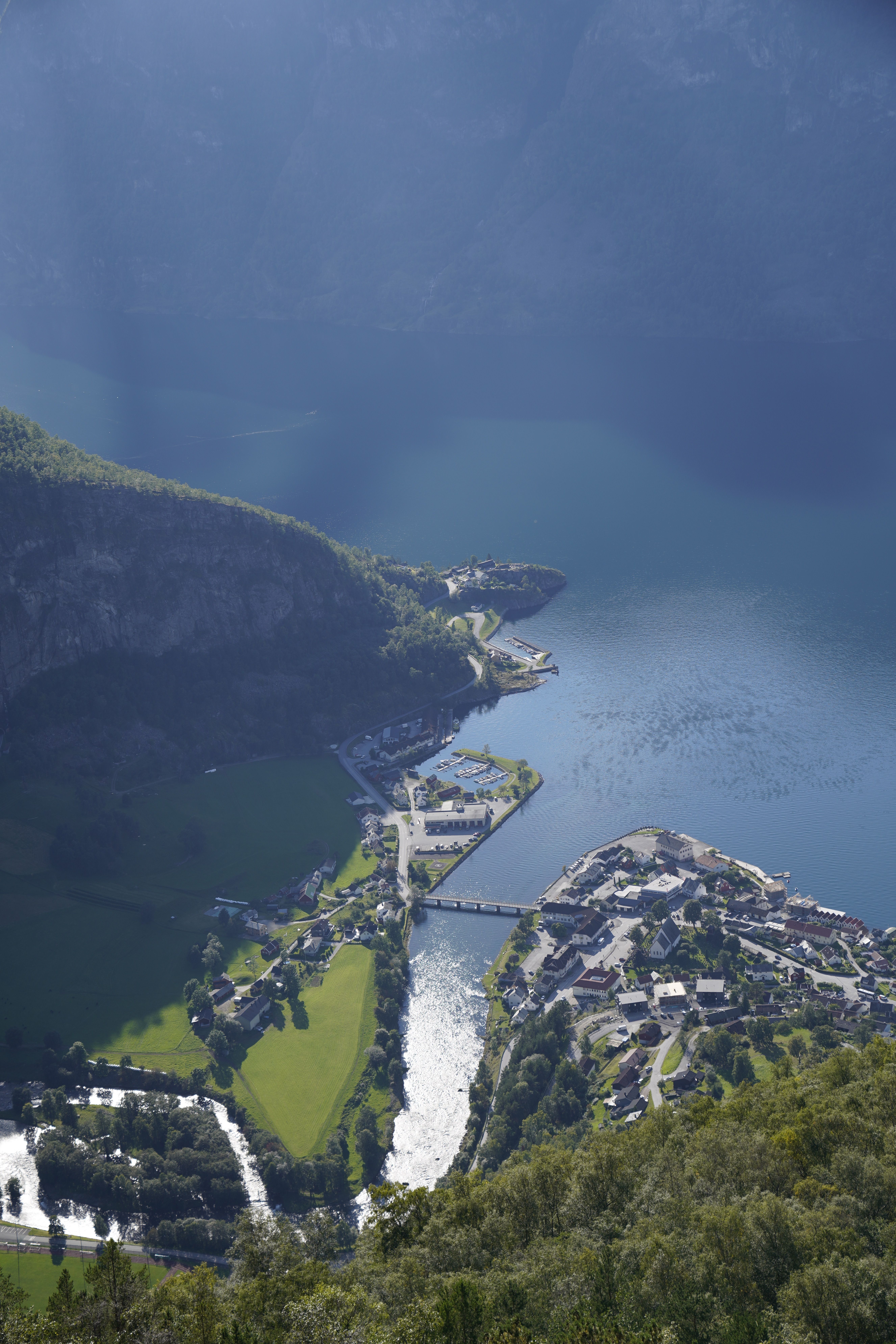 Birds Eye View of the Aurlandsfjord in Norway · Free Stock Photo
