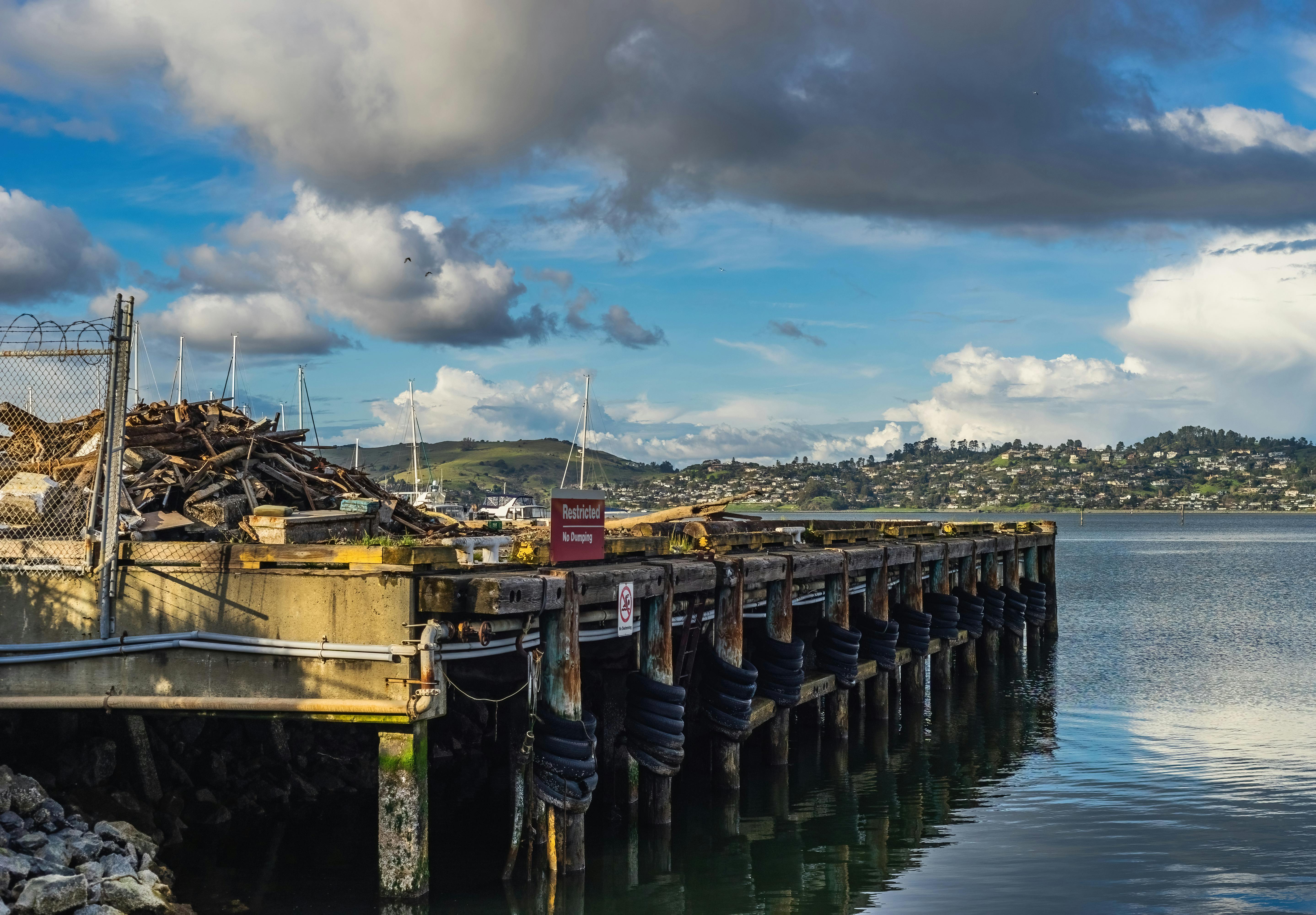 Decrepit Waterworks by the Port · Free Stock Photo