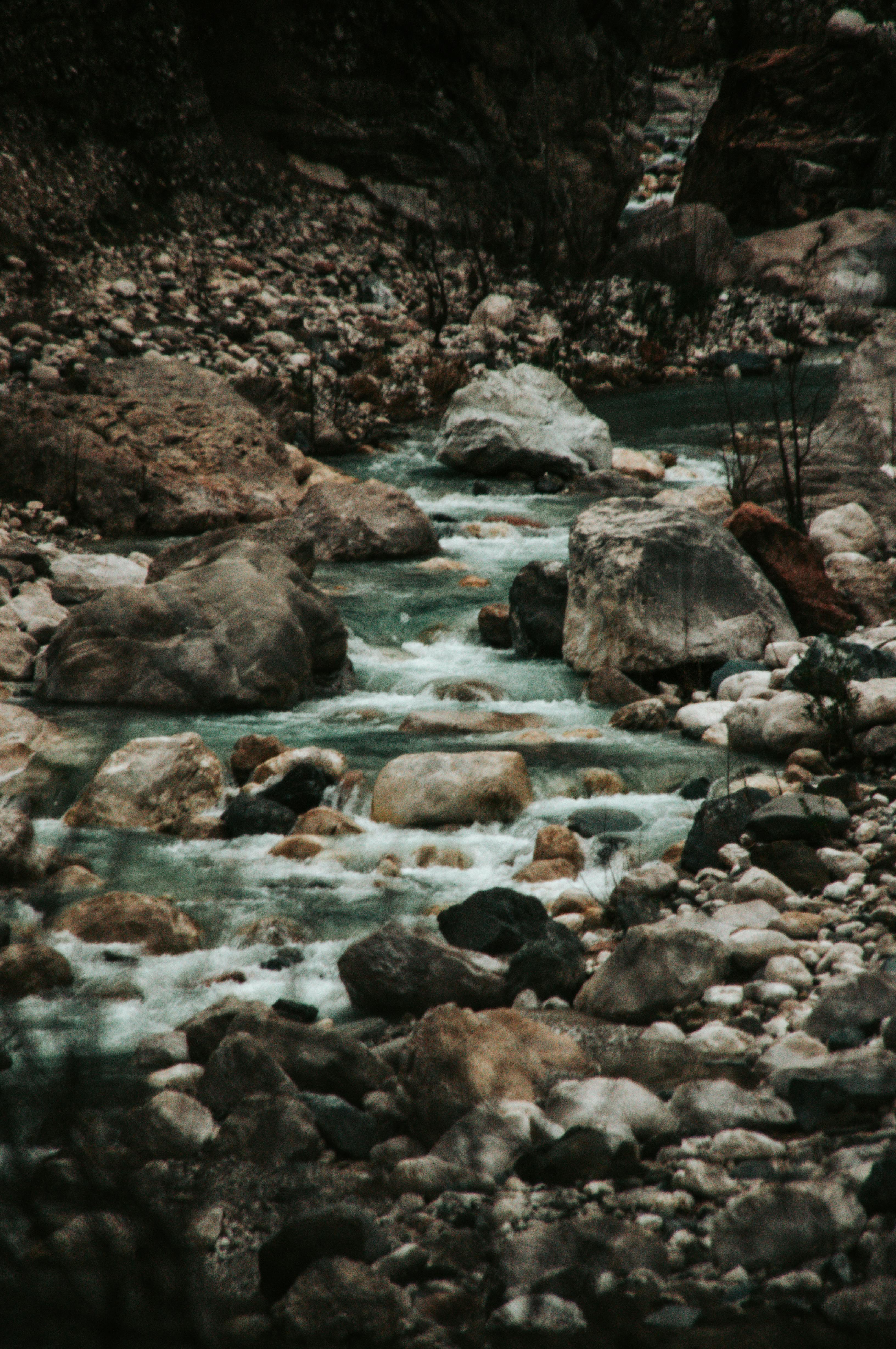 Stream Cascading Through the Rocks in the River · Free Stock Photo