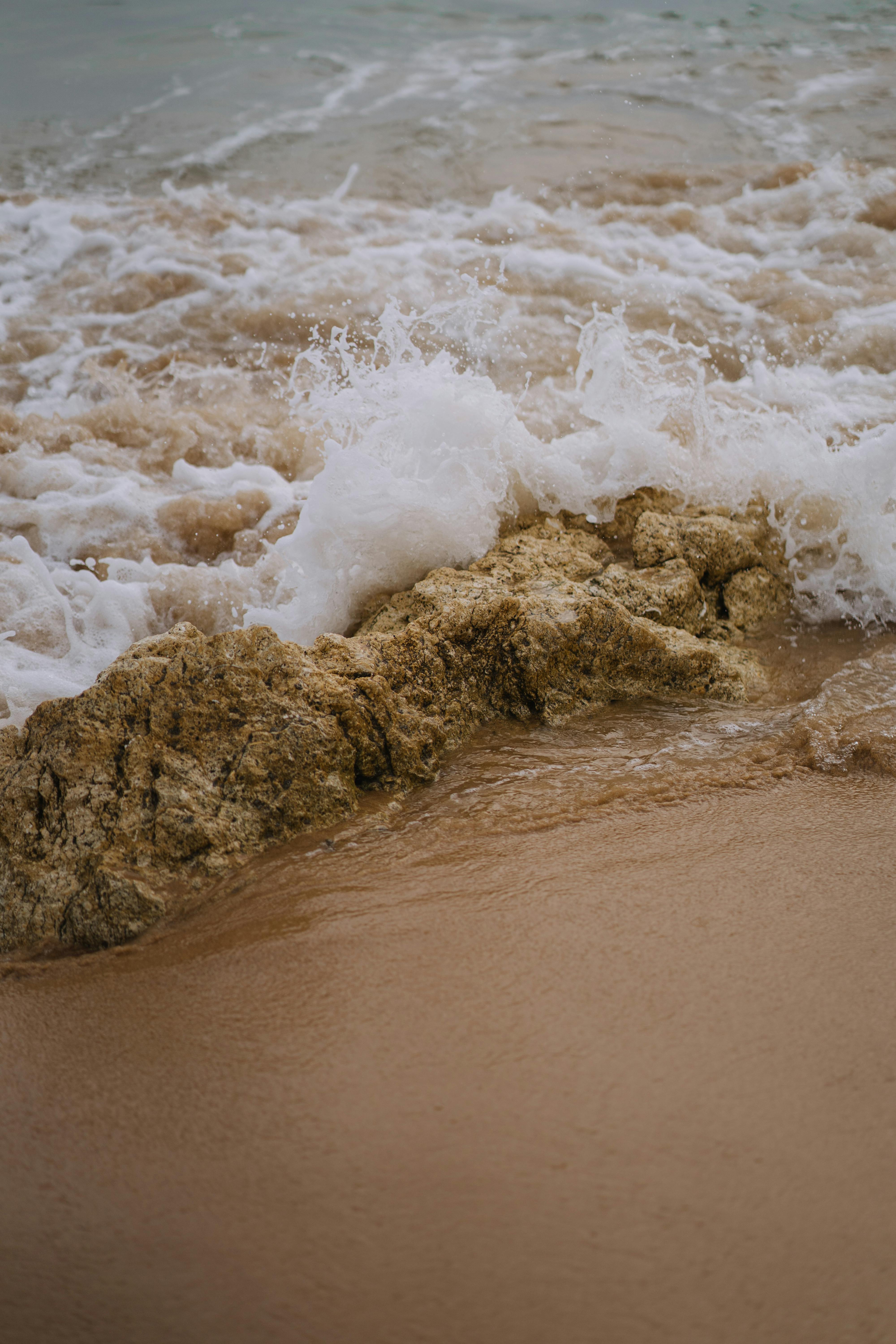 Sea Waves Bouncing Off Rocks · Free Stock Photo