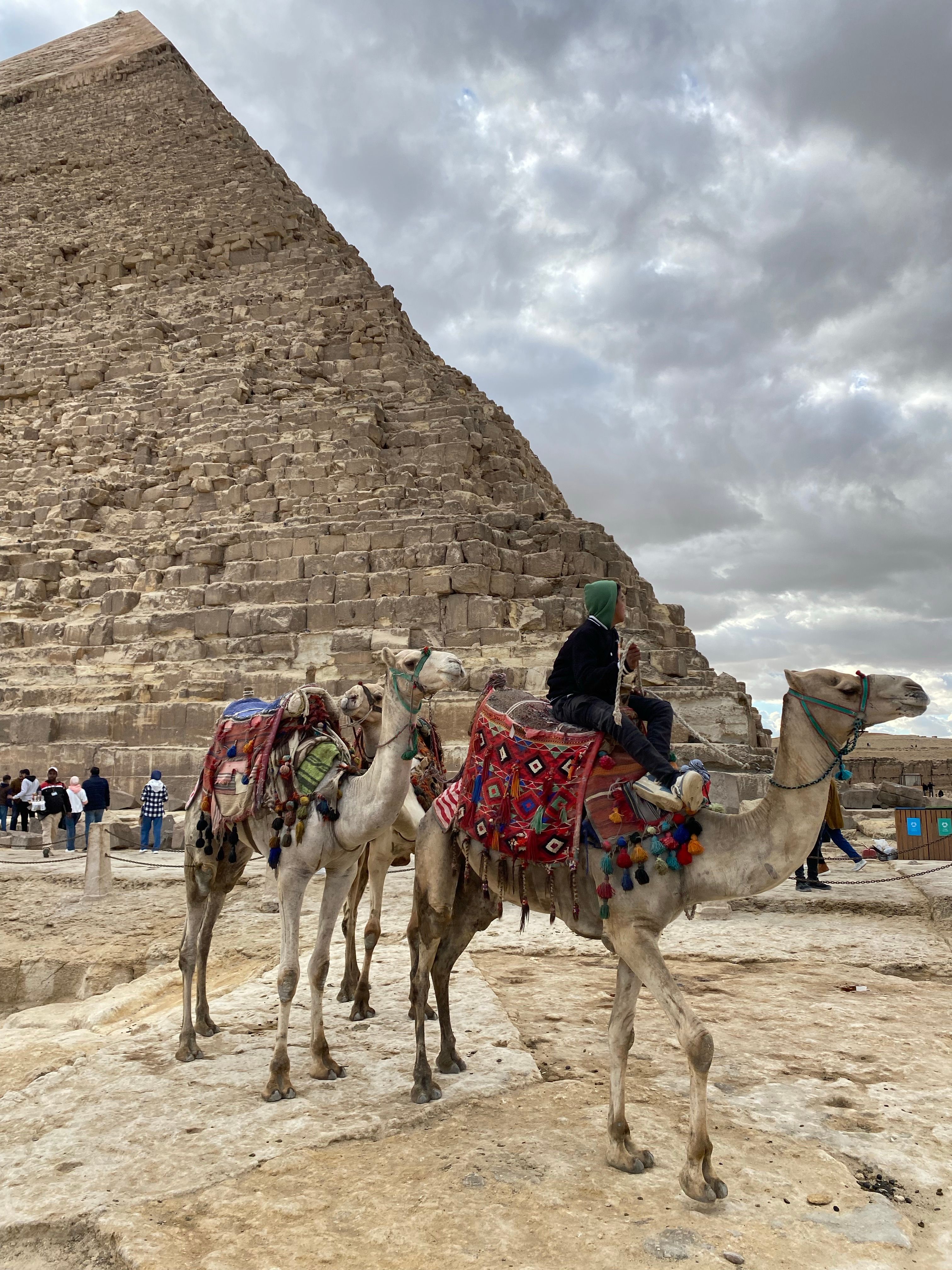 Man Taking Photo of the Great Pyramid · Free Stock Photo