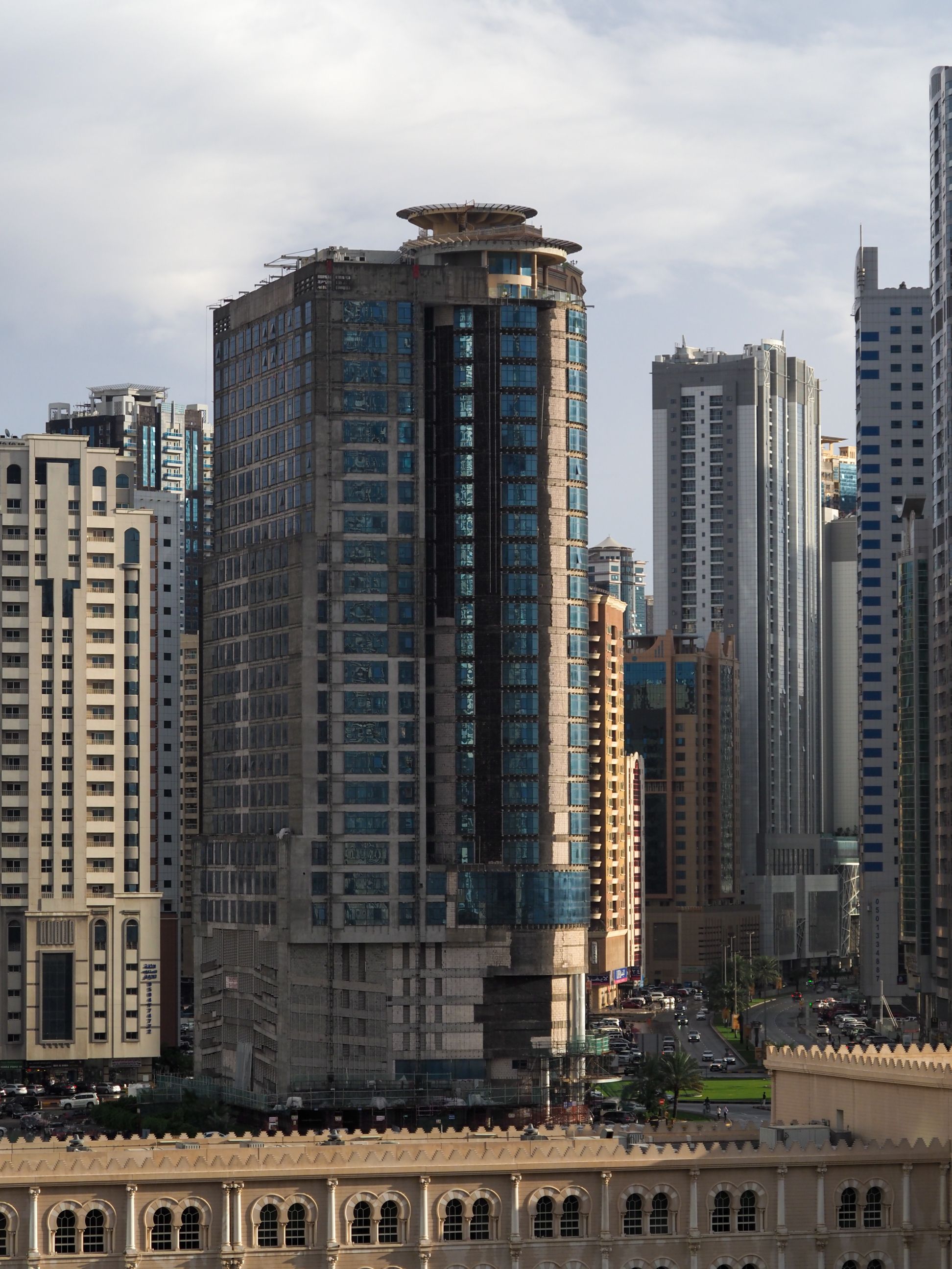 A view of tall buildings in a city · Free Stock Photo